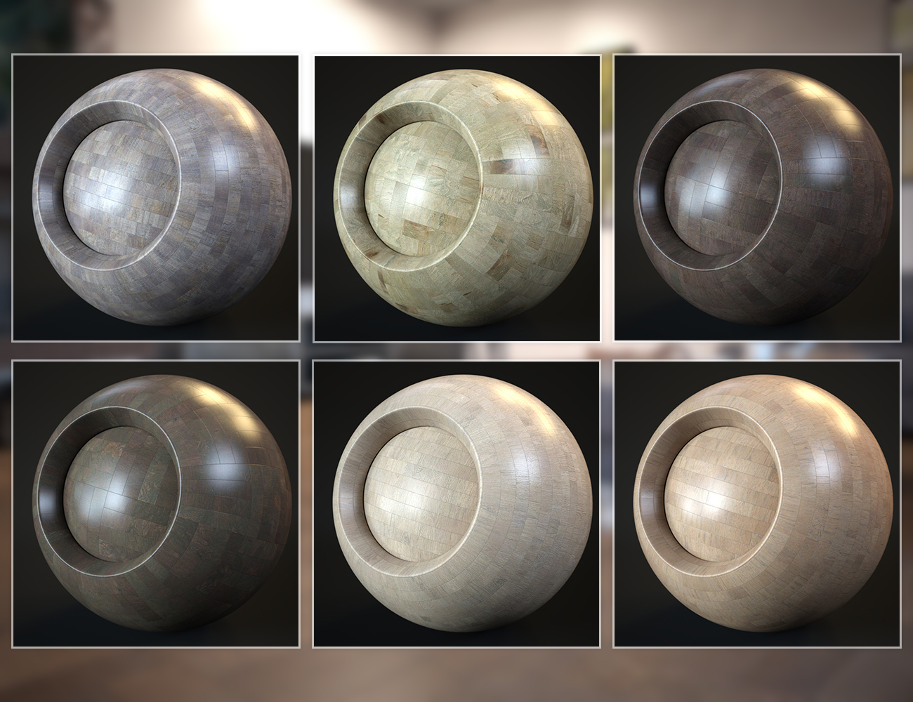 Parquet Floor Strip and Mosaic - Iray Shaders | Daz 3D