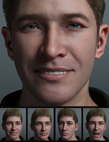 The Expression Collection for Nathan 9 | Daz 3D