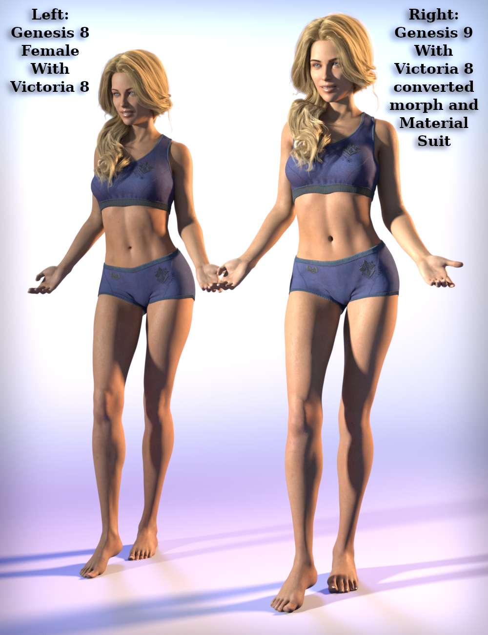 RSSY Character and Material Conversion Genesis 8 to Genesis 9 Bundle | Daz 3D
