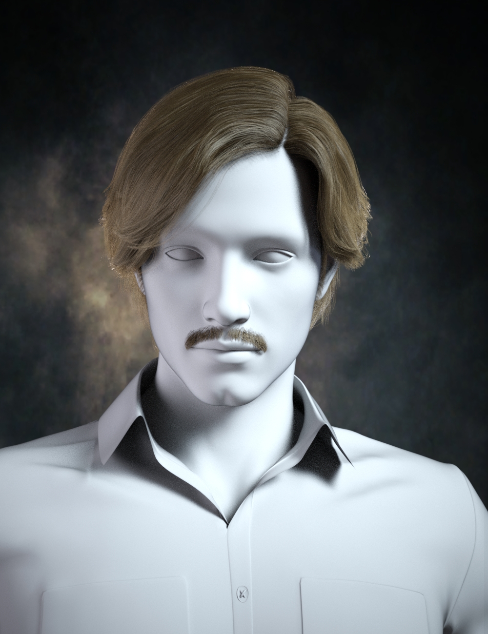 Gerry 80s Vibe Hair for Genesis 9 and 8 Males | Daz 3D