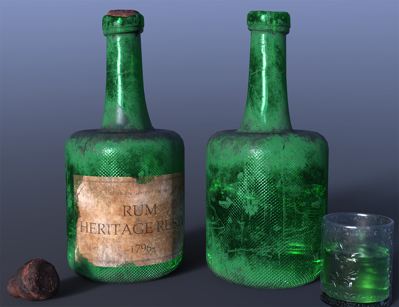 Vintage Drinks Daz 3d