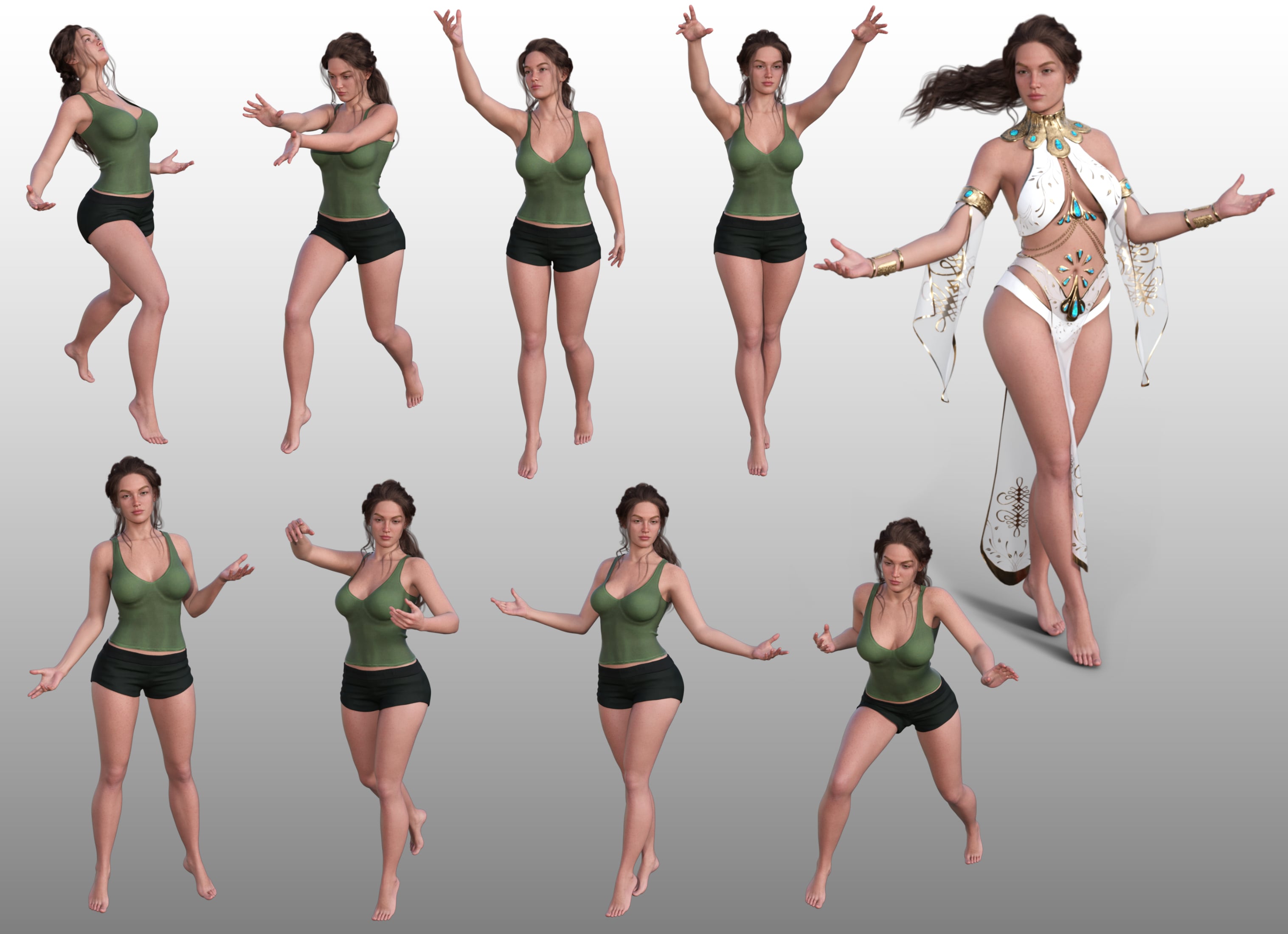 FG Spell Casting Poses | Daz 3D