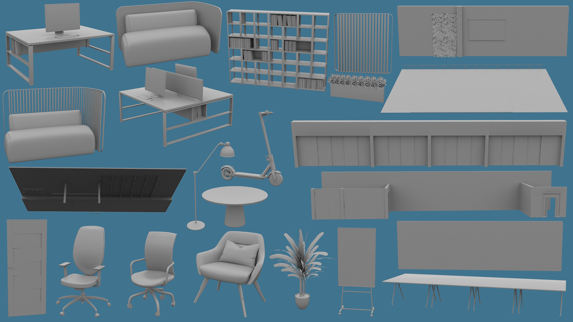 Premium Business Office | Daz 3D