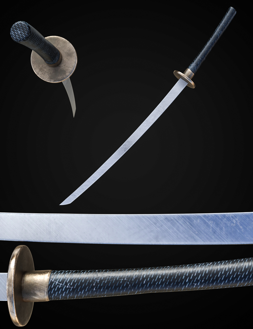 BW Shadow Weapons Set for Genesis 9, 8 and 8.1 | Daz 3D