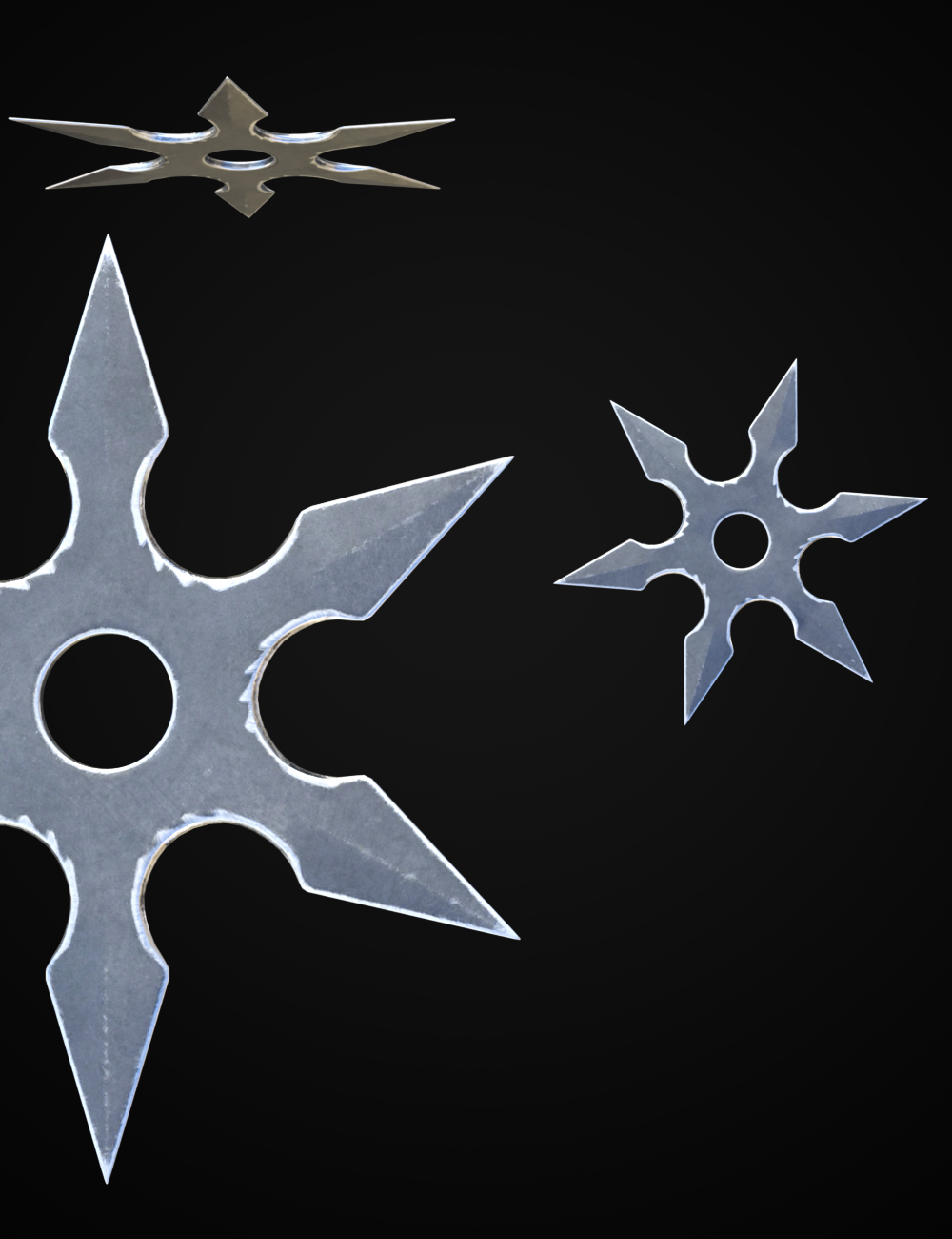 BW Shadow Weapons Set for Genesis 9, 8 and 8.1 | Daz 3D