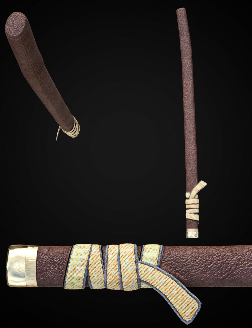 BW Shadow Weapons Set for Genesis 9, 8 and 8.1 | Daz 3D