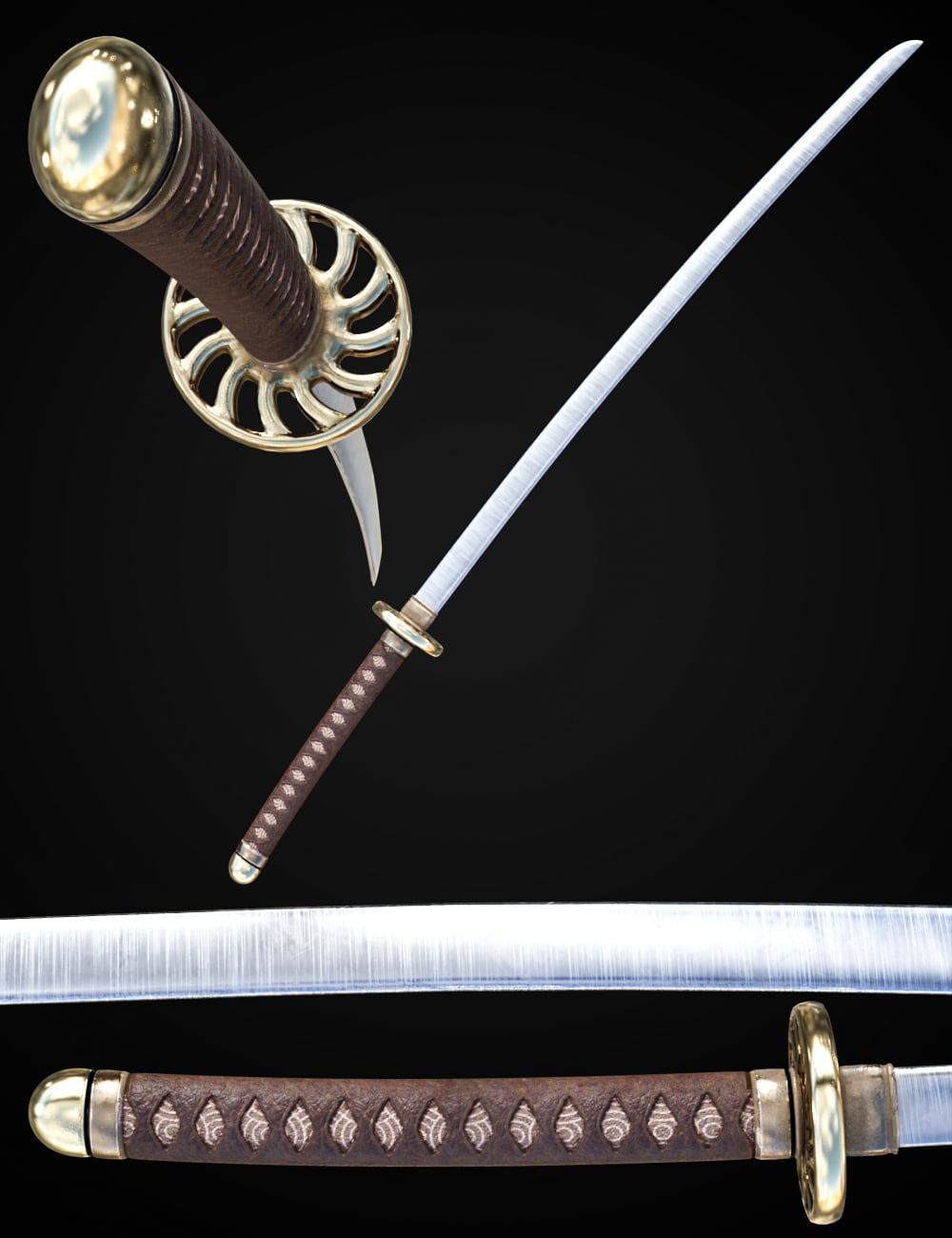 BW Shadow Weapons Set for Genesis 9, 8 and 8.1 | Daz 3D
