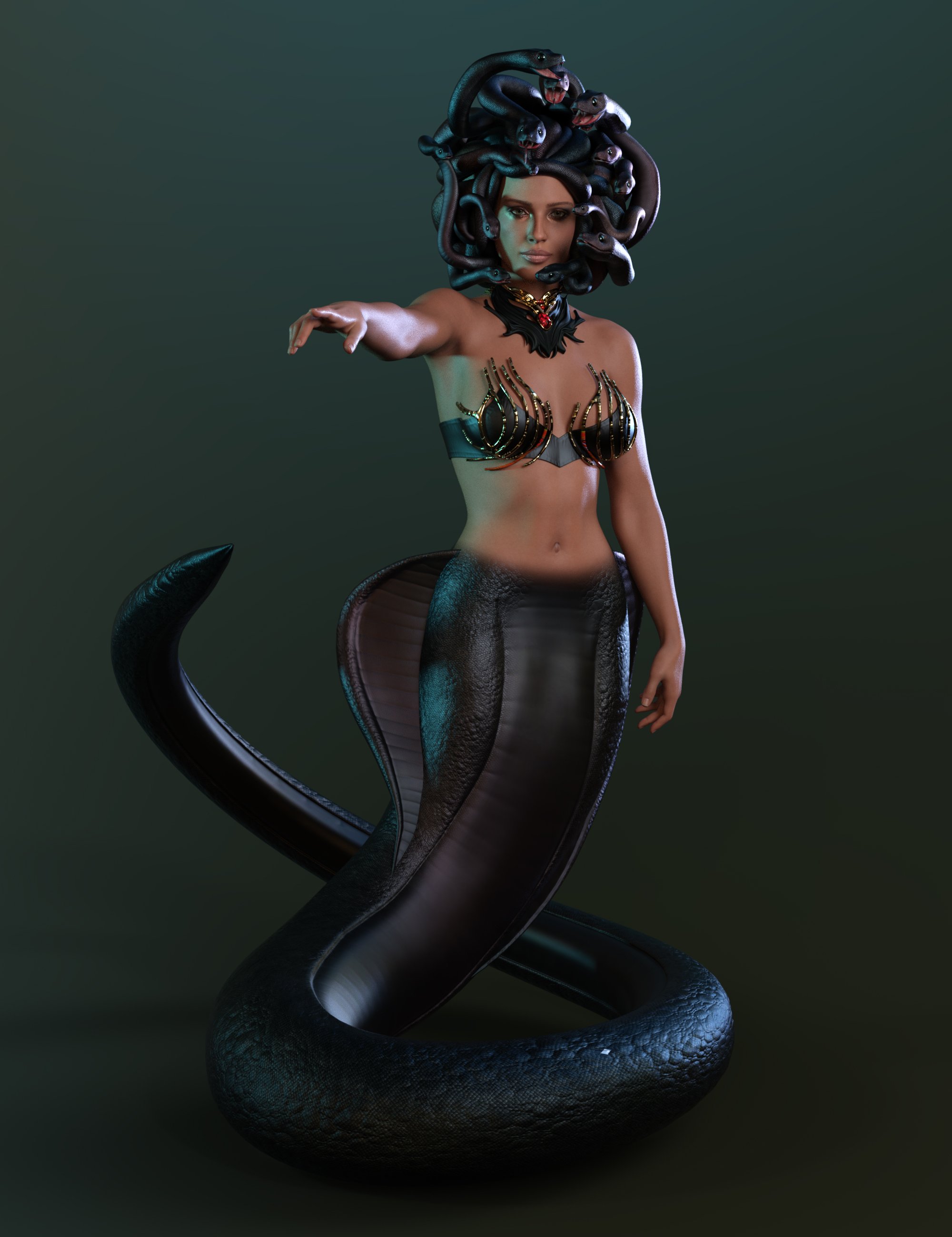 dForce Gorgon Set for Genesis 9 | Daz 3D