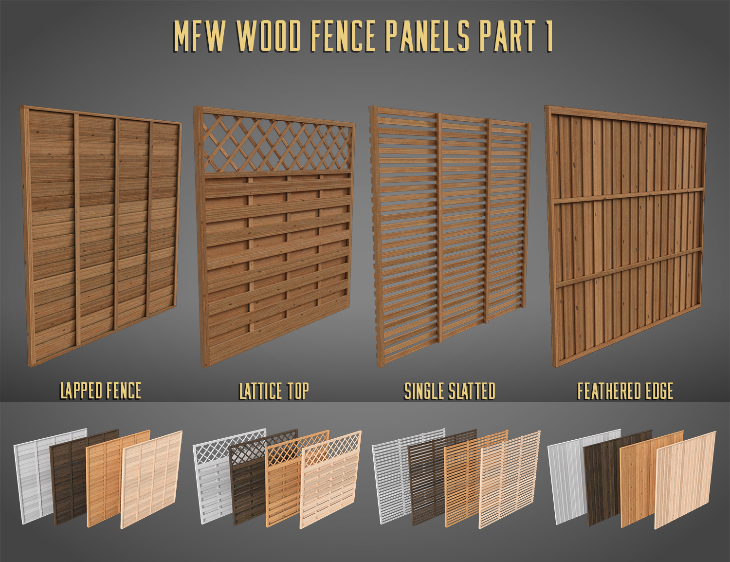 Modular Fences And Walls | Daz 3D