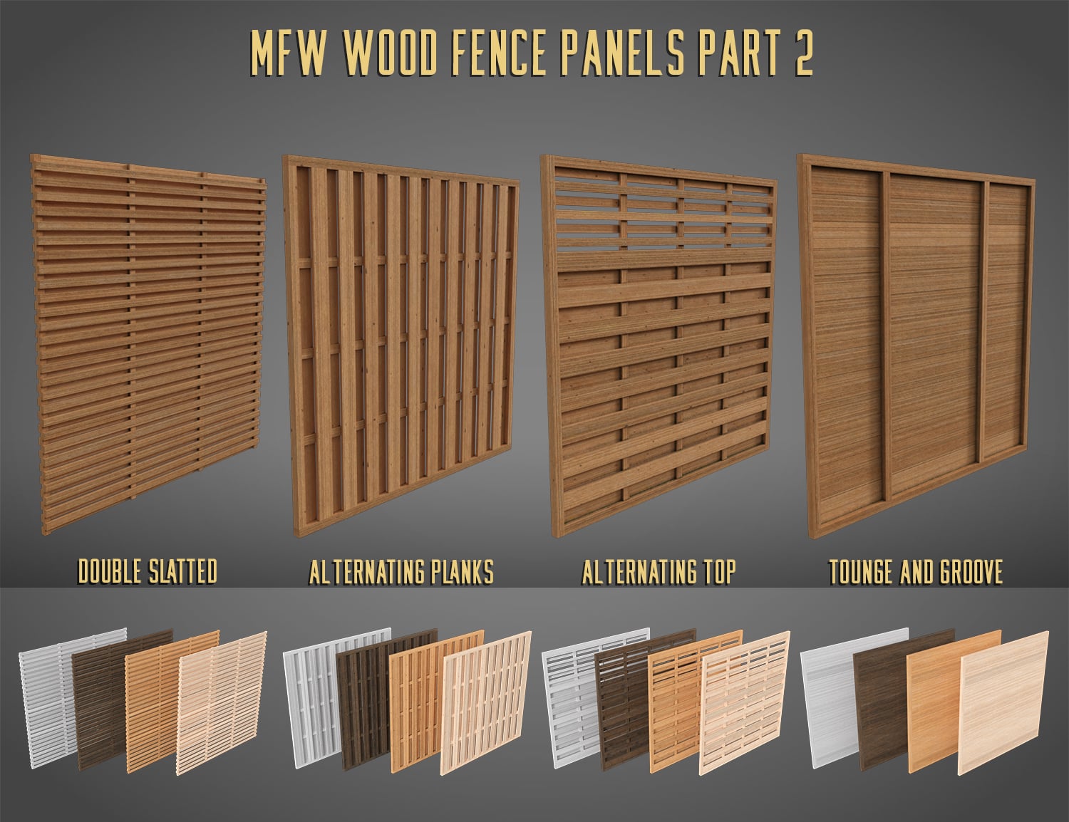 Modular Fences And Walls | Daz 3D