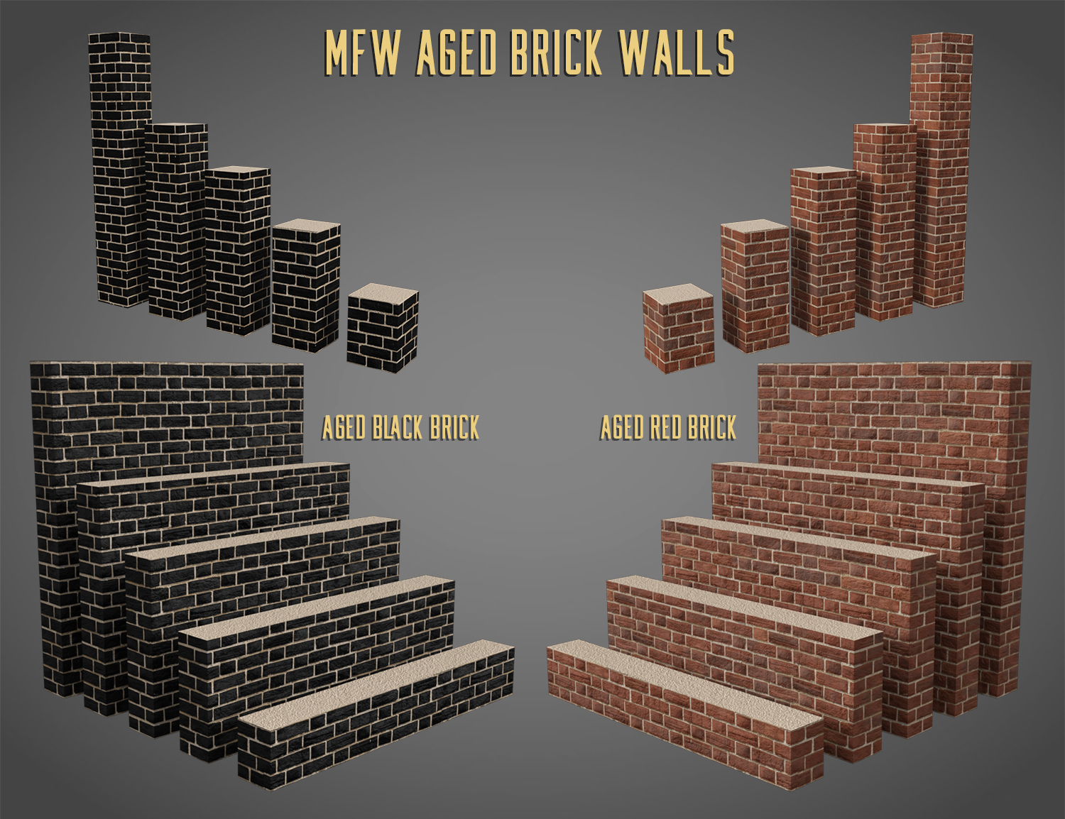 Modular Fences And Walls | Daz 3D