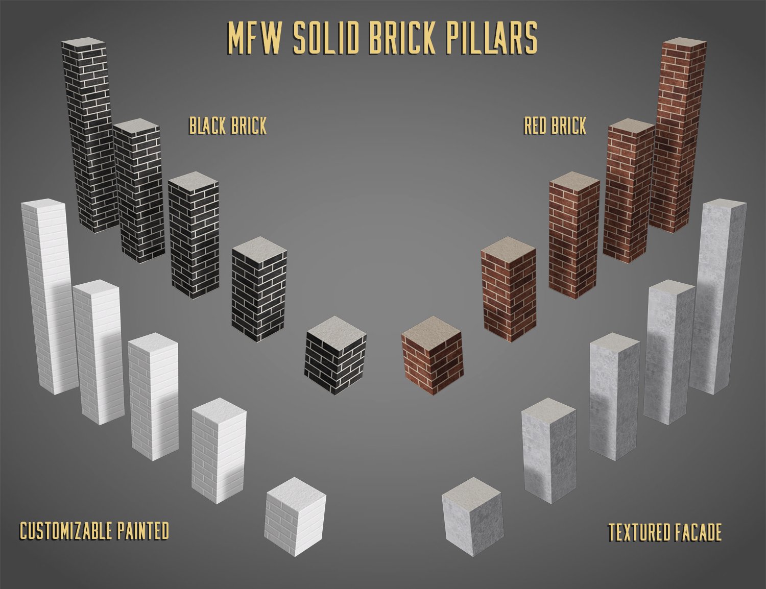 Modular Fences And Walls | Daz 3D