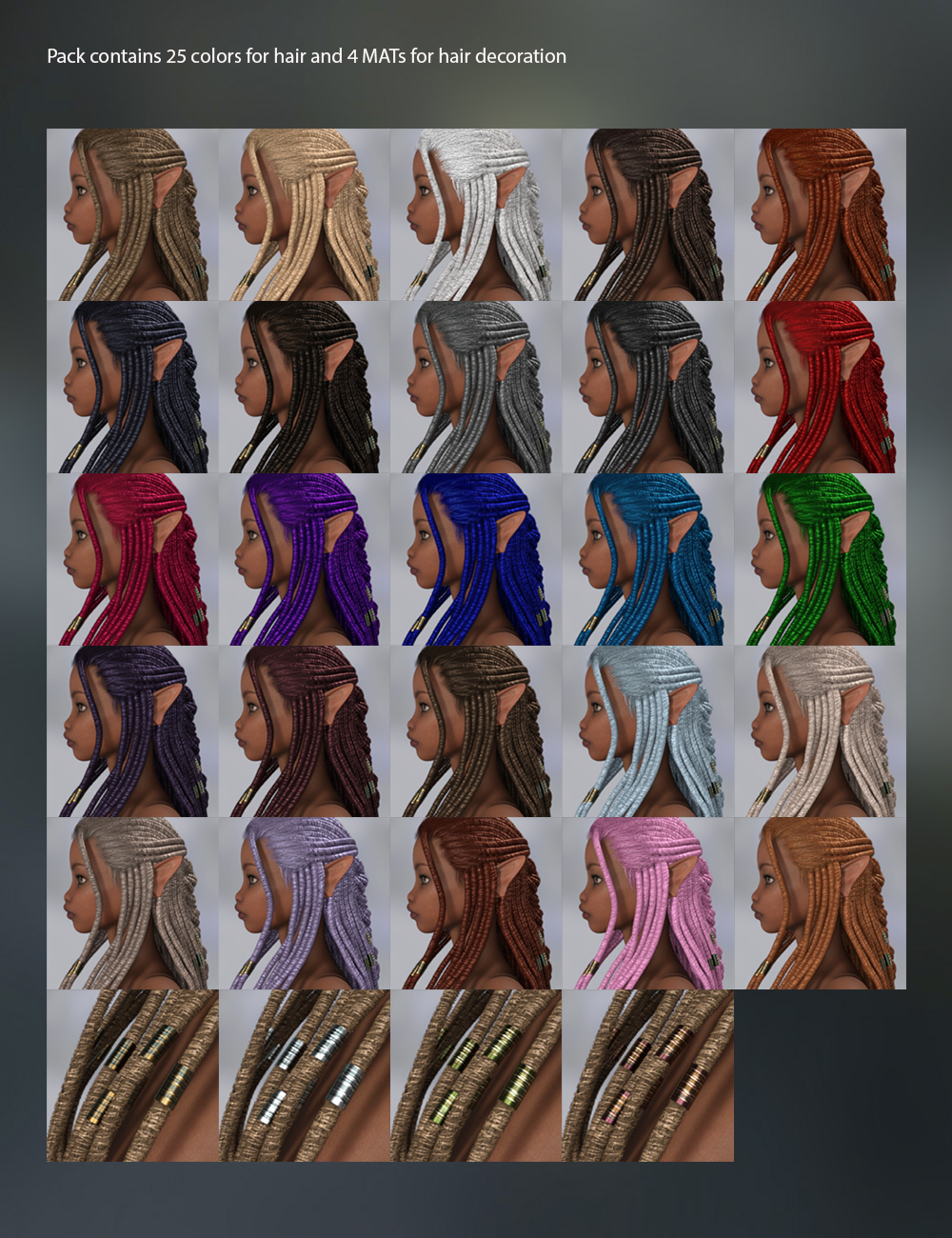 Calypso Hair For Genesis 9 | Daz 3D