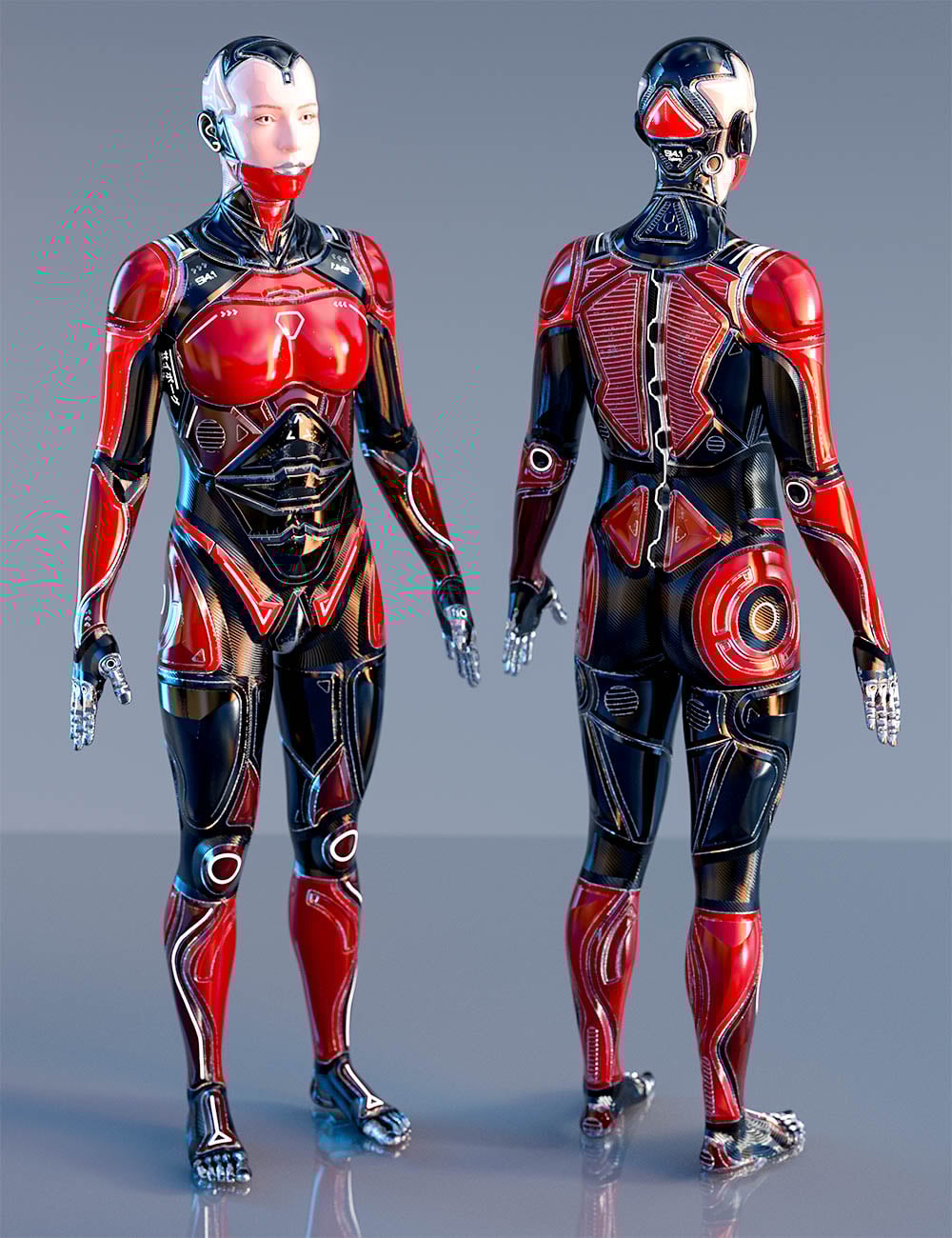 SI4 Cyborg Shell for Genesis 9 | Daz 3D