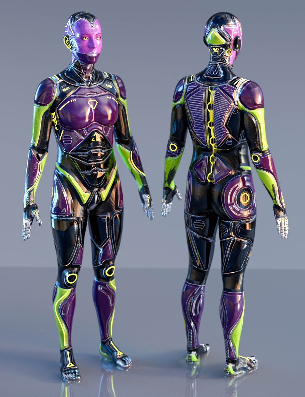 SI4 Cyborg Shell for Genesis 9 | Daz 3D