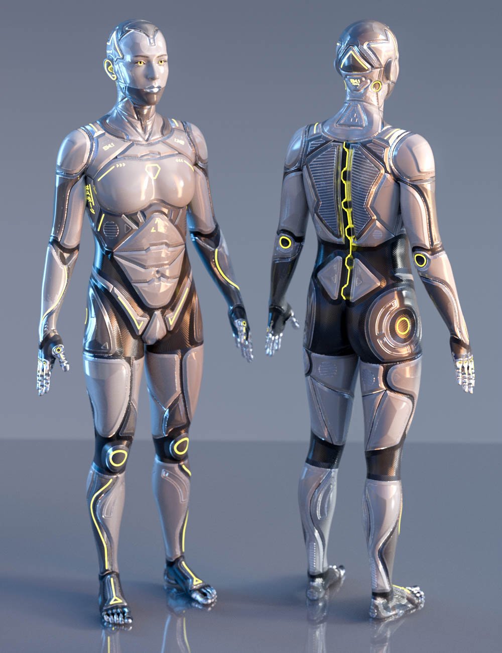 SI4 Cyborg Shell for Genesis 9 | Daz 3D