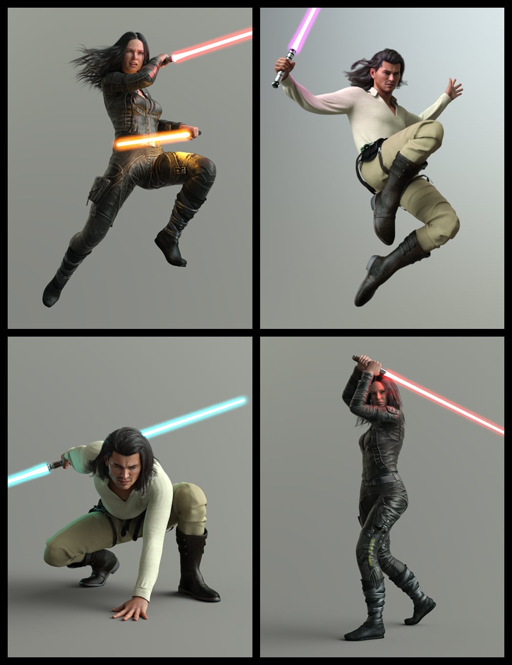 VDB Laser Blades and Poses | Daz 3D