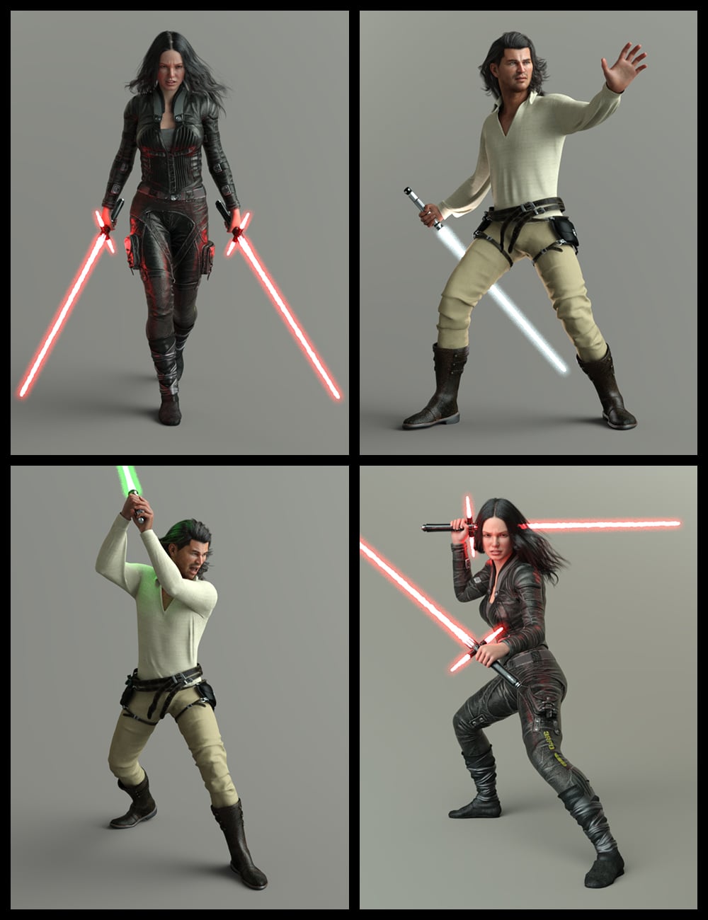 VDB Laser Blades and Poses | Daz 3D