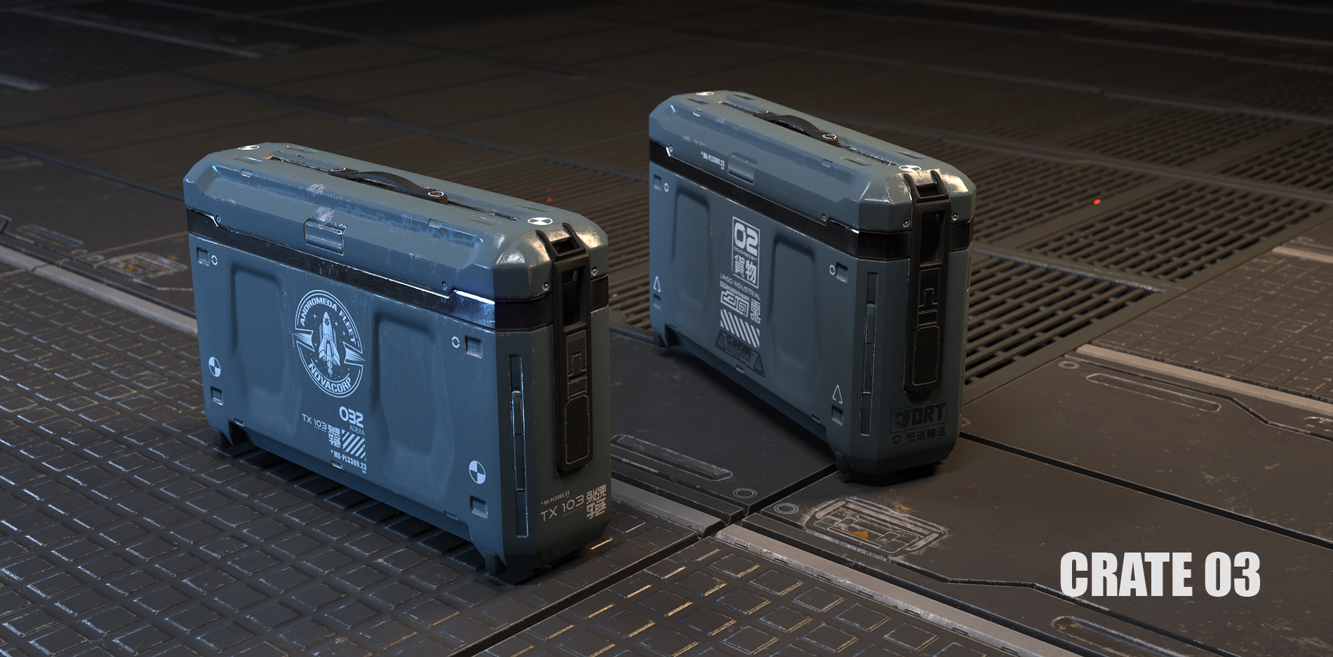 Sci-Fi Props: Crates | Daz 3D