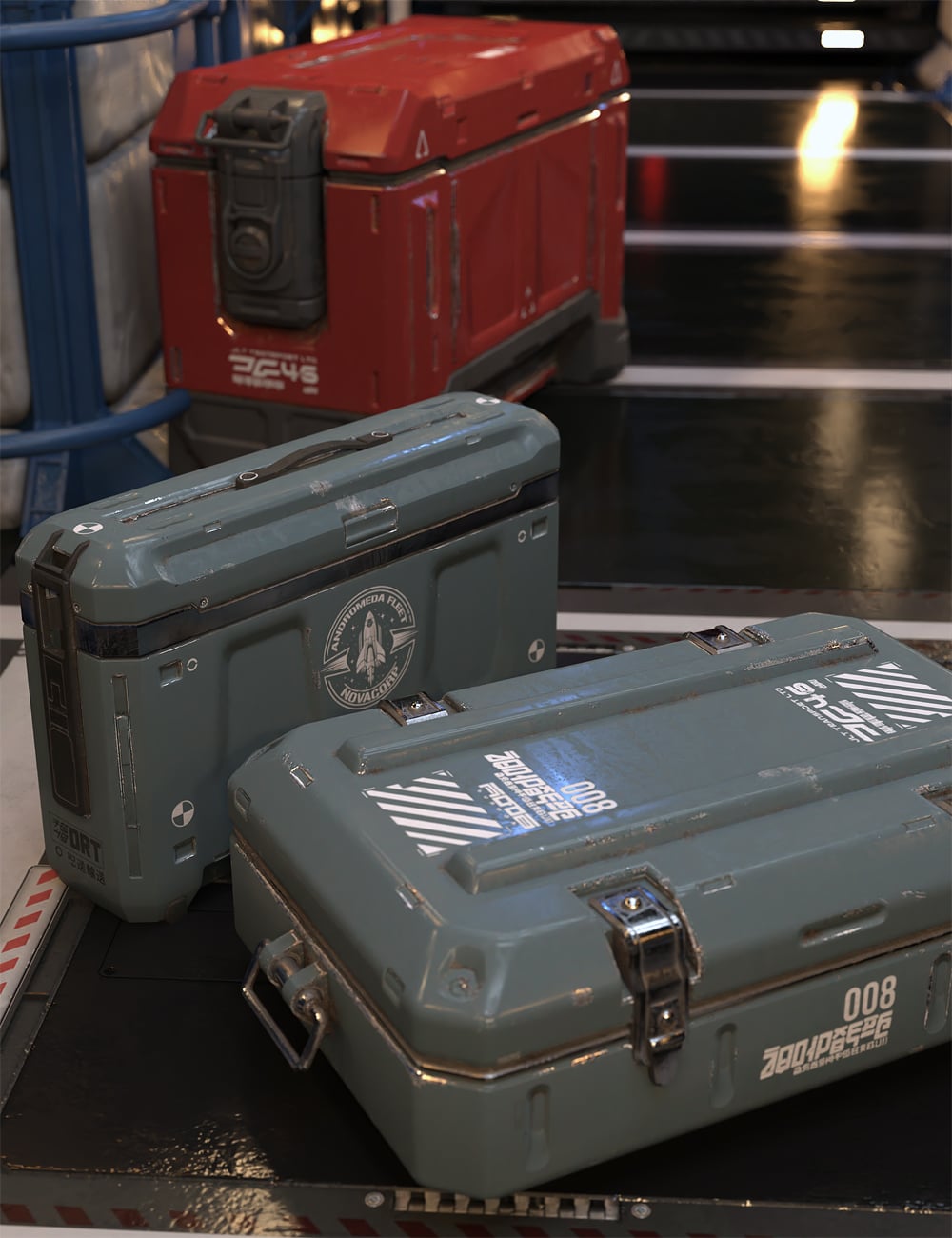 Sci-Fi Props: Crates | Daz 3D
