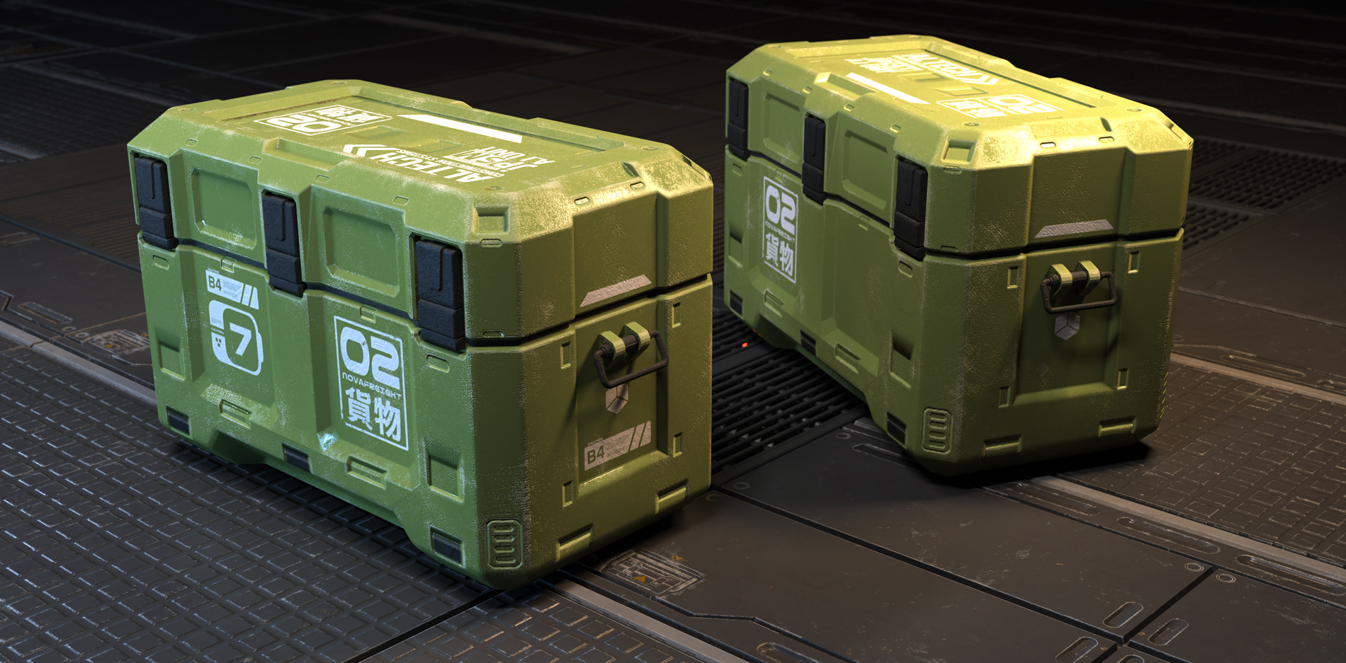Sci-Fi Props: Crates EXP | Daz 3D