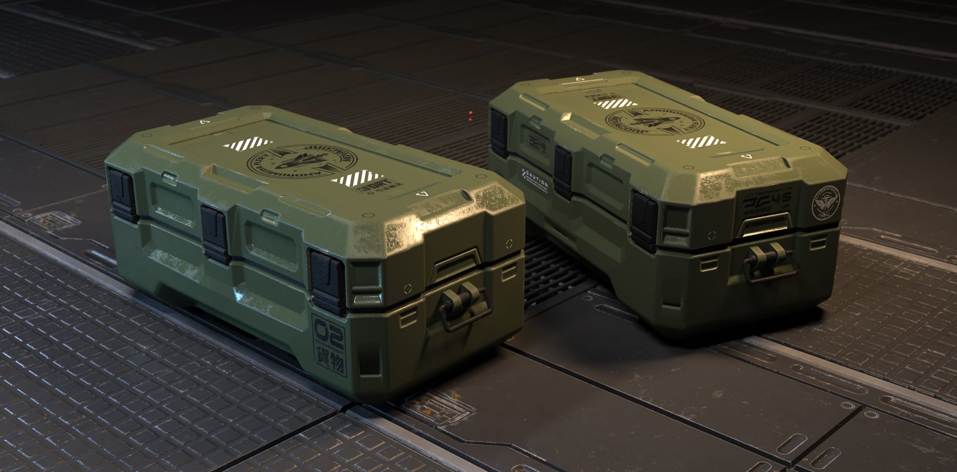 Sci-Fi Props: Crates EXP | Daz 3D