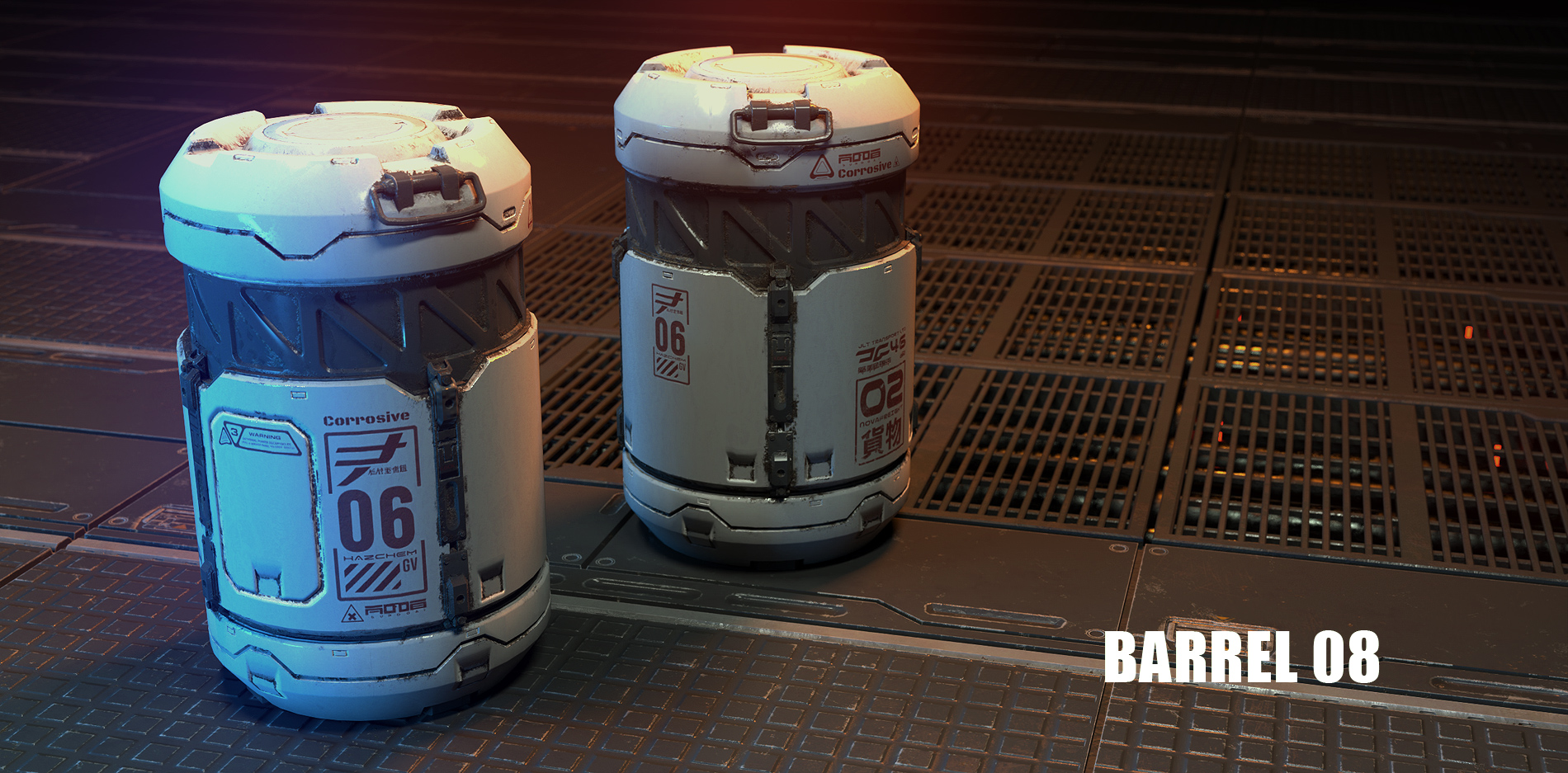 Sci-Fi Props: Barrels | Daz 3D