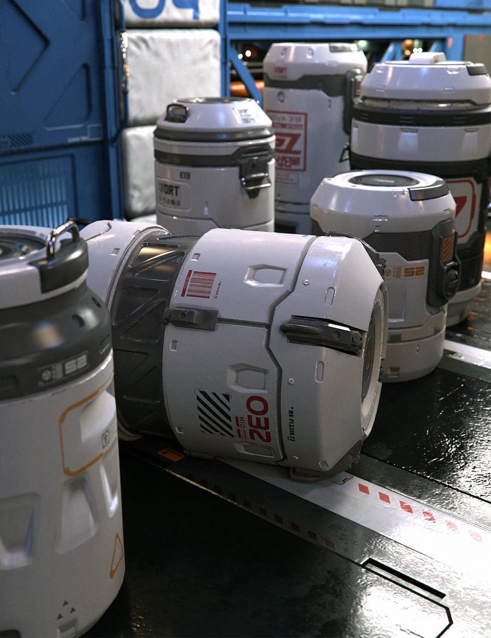 Sci-Fi Props: Barrels | Daz 3D