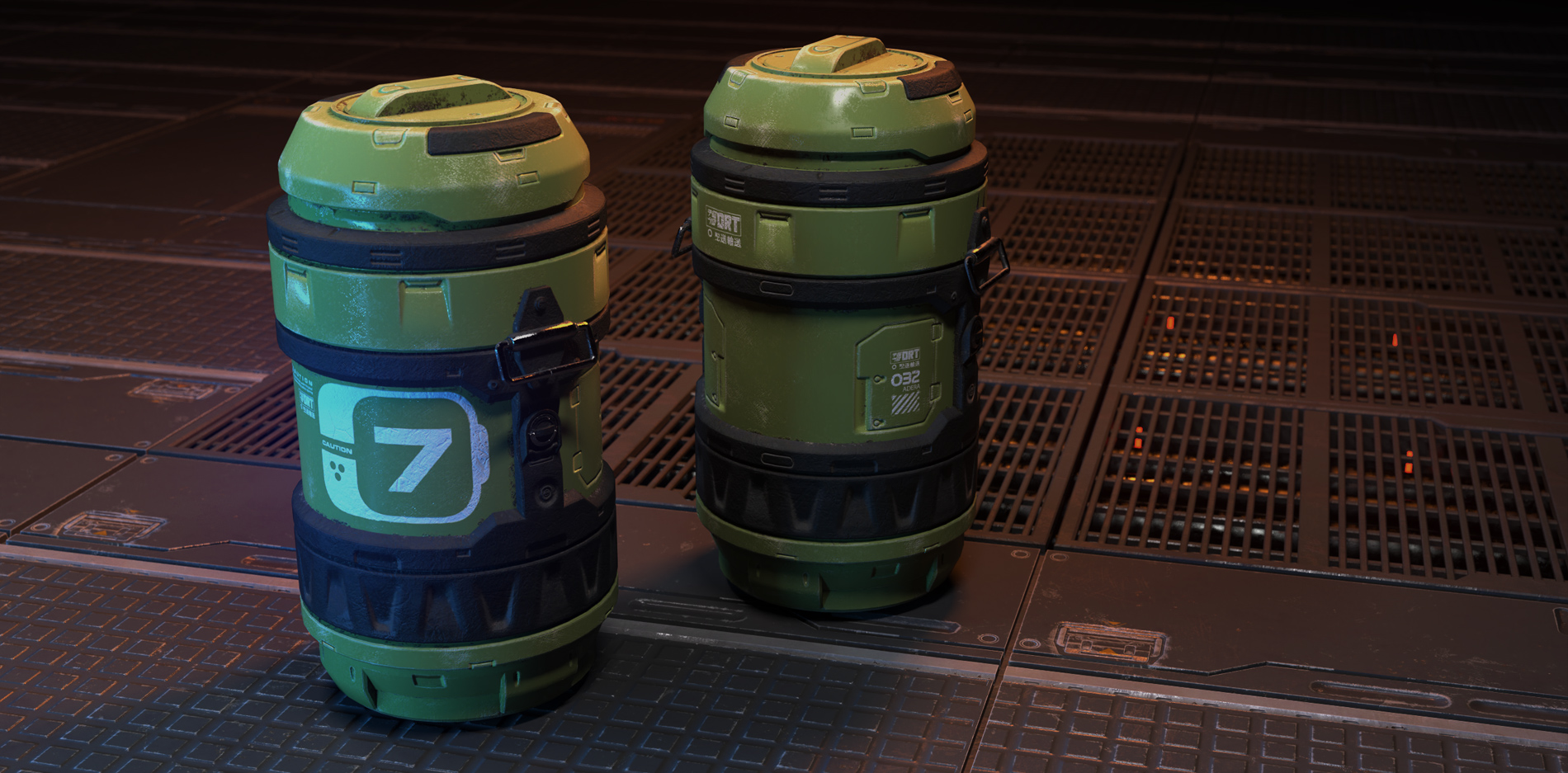 Sci-Fi Props: Barrels EXP | Daz 3D