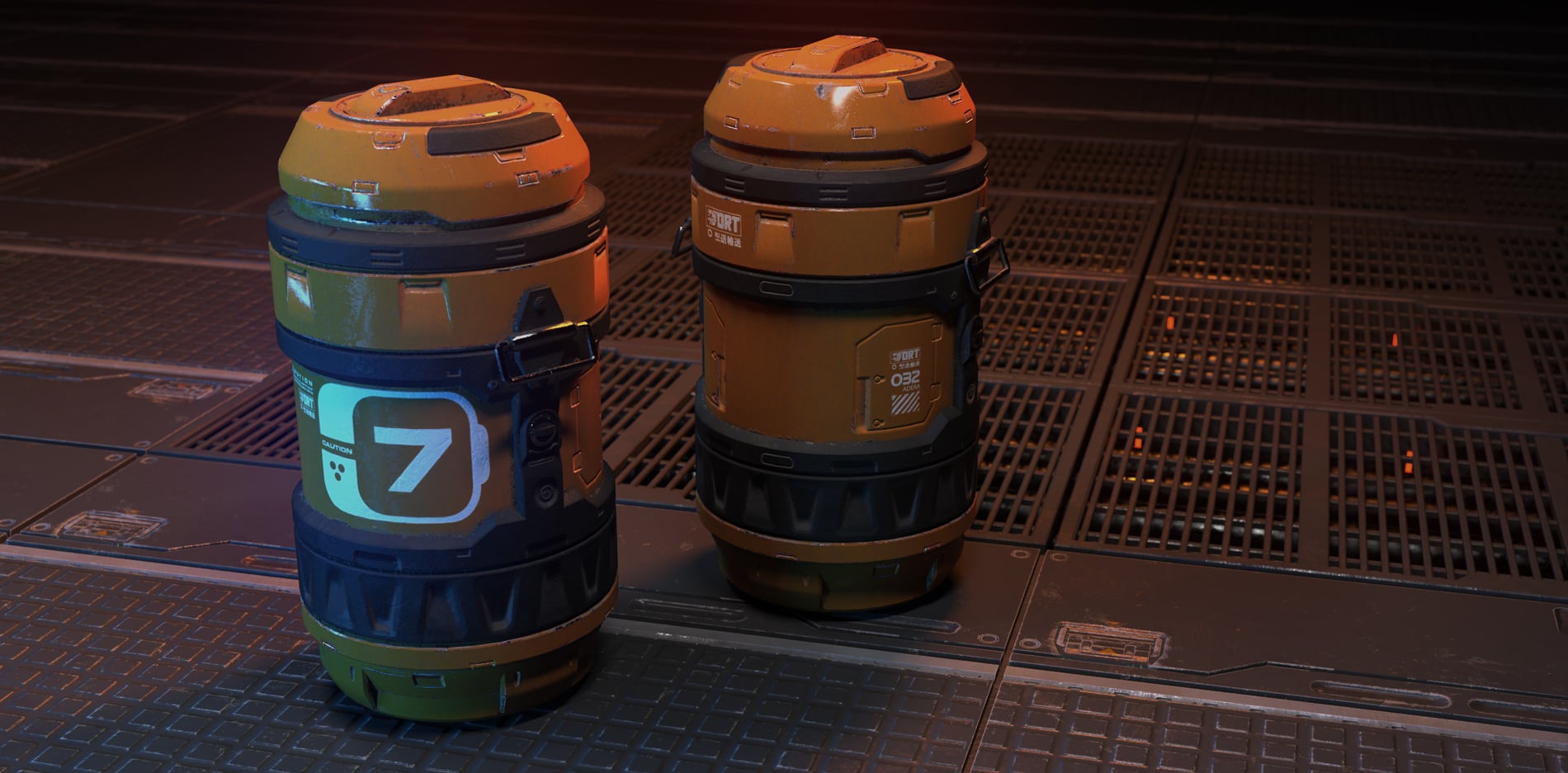 Sci-Fi Props: Barrels EXP | Daz 3D