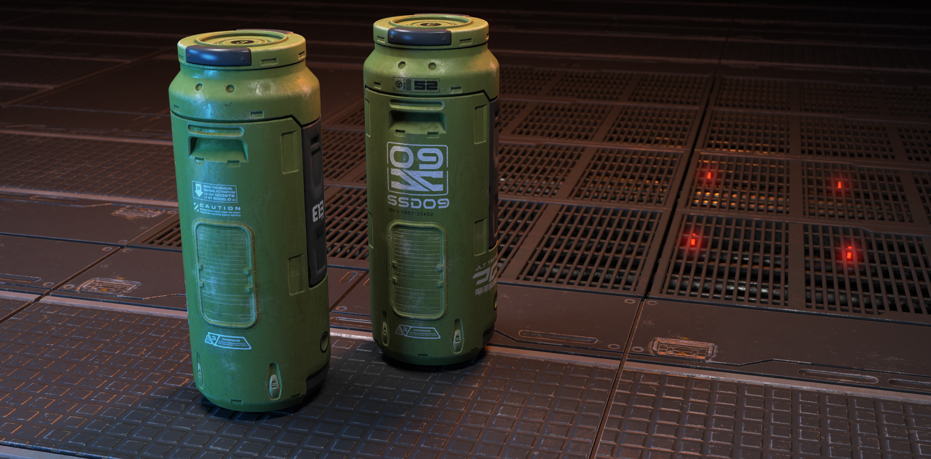 Sci-Fi Props: Barrels EXP | Daz 3D