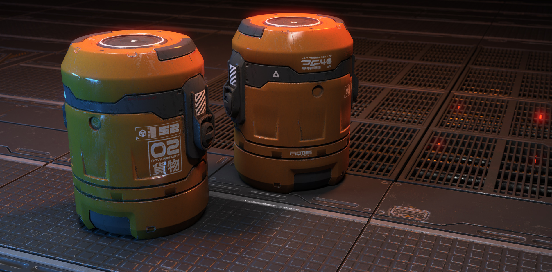Sci-Fi Props: Barrels EXP | Daz 3D