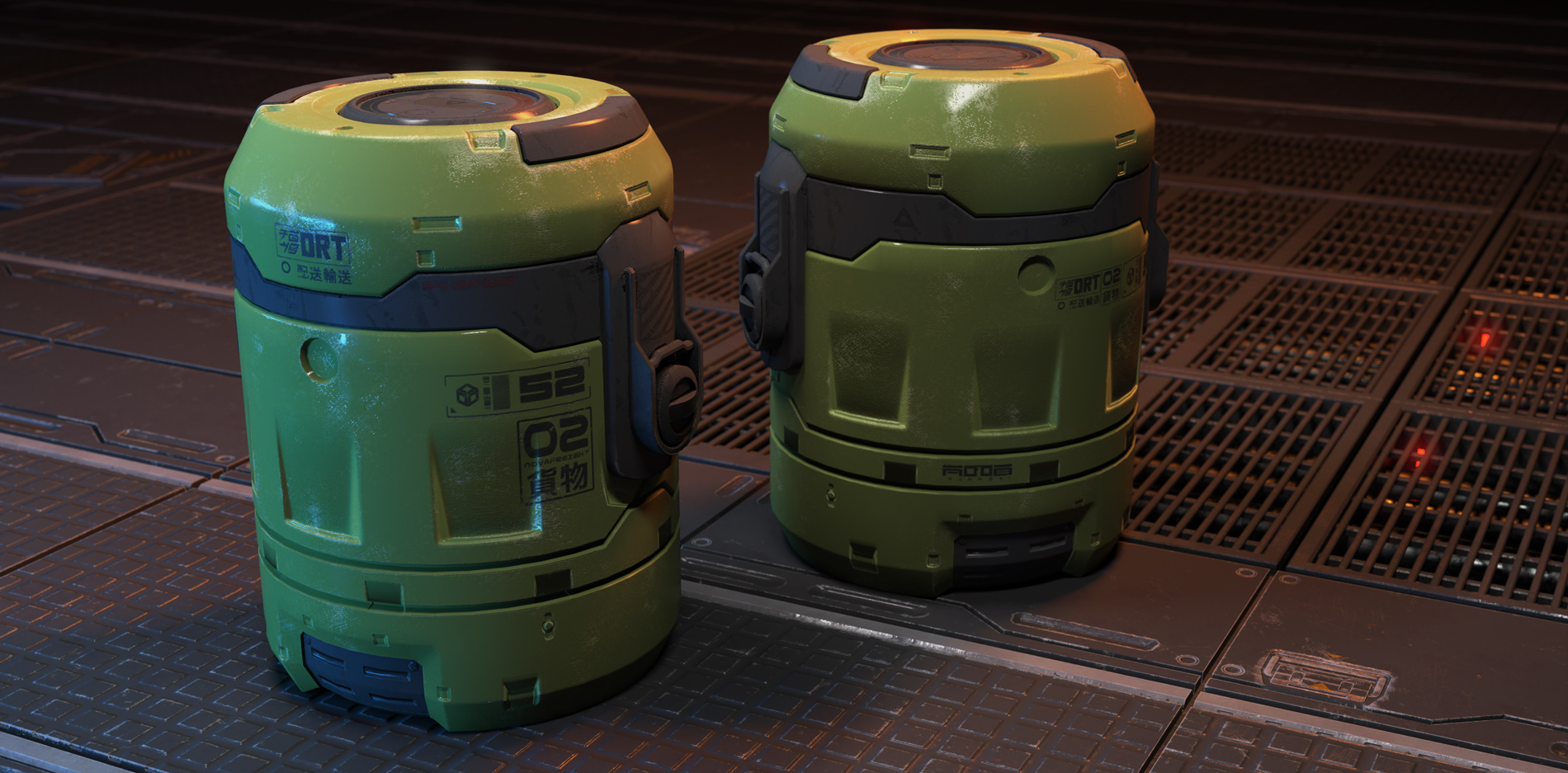 Sci-Fi Props: Barrels EXP | Daz 3D