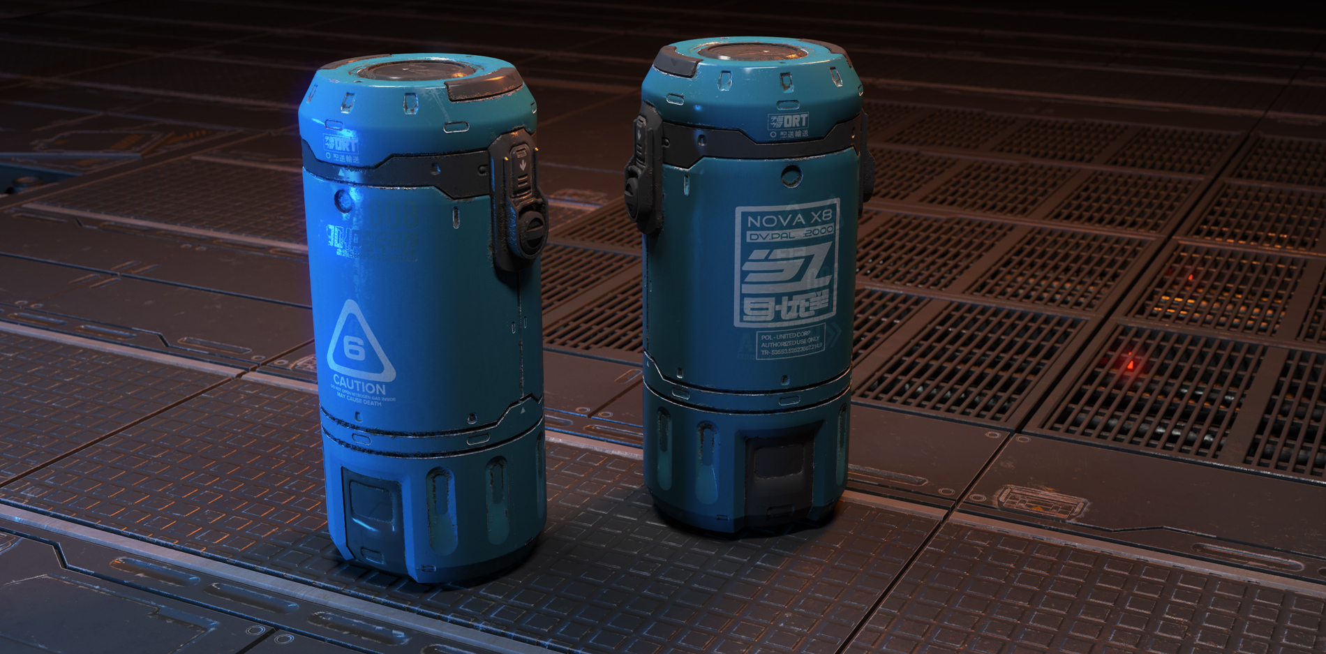 Sci-Fi Props: Barrels EXP | Daz 3D