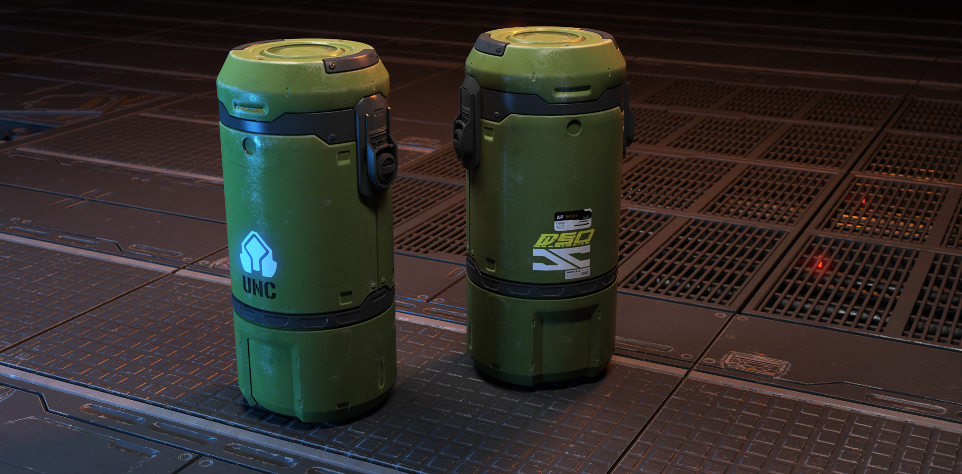 Sci-Fi Props: Barrels EXP | Daz 3D