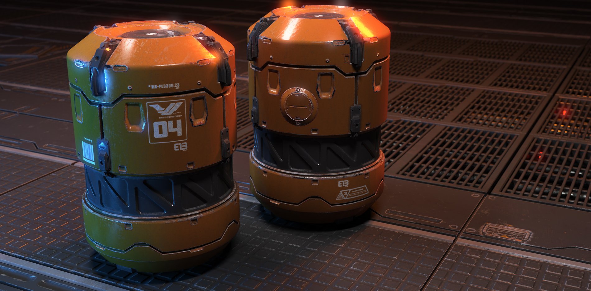 Sci-Fi Props: Barrels EXP | Daz 3D