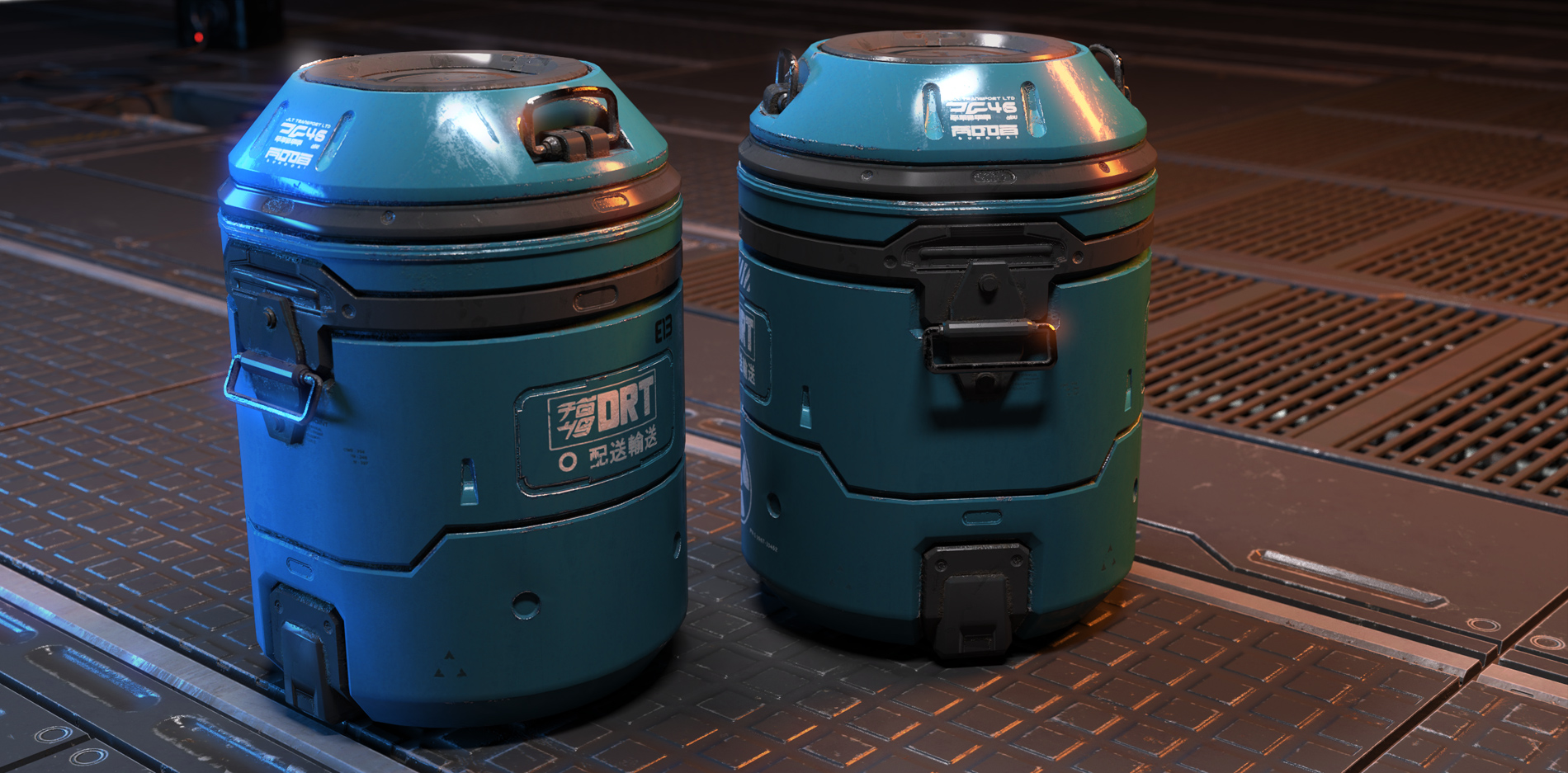 Sci-Fi Props: Barrels EXP | Daz 3D