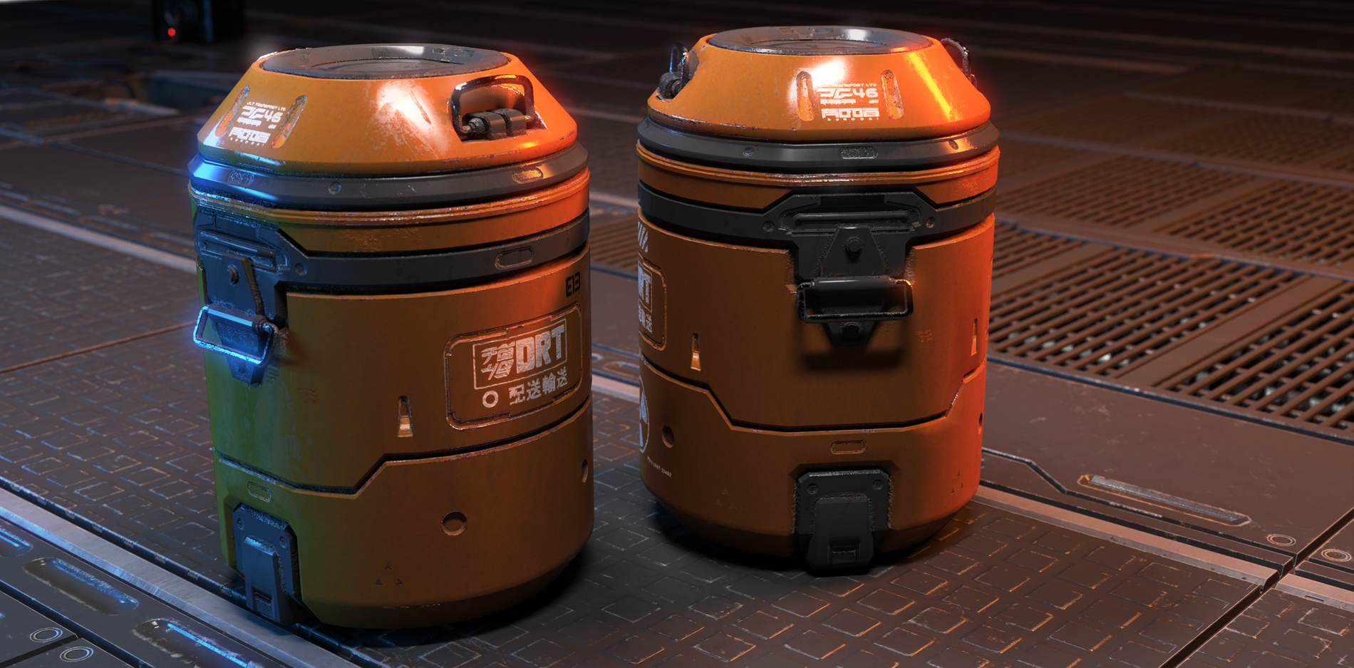 Sci-Fi Props: Barrels EXP | Daz 3D