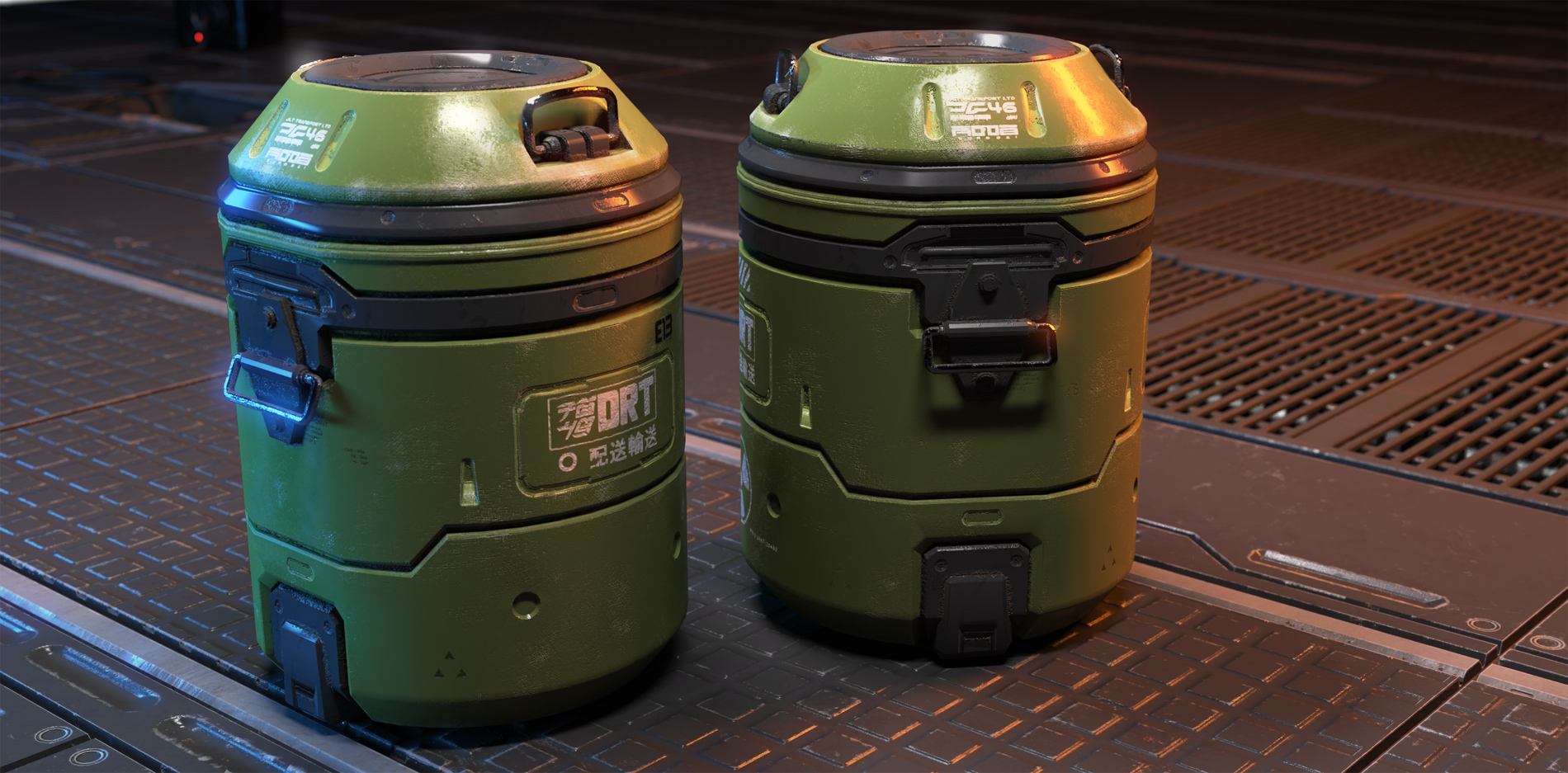 Sci-Fi Props: Barrels EXP | Daz 3D
