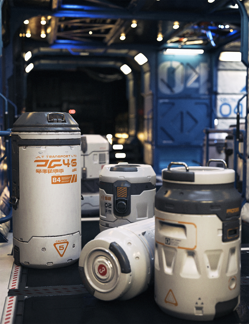 Sci-Fi Props: Crates And Containers Bundle | Daz 3D