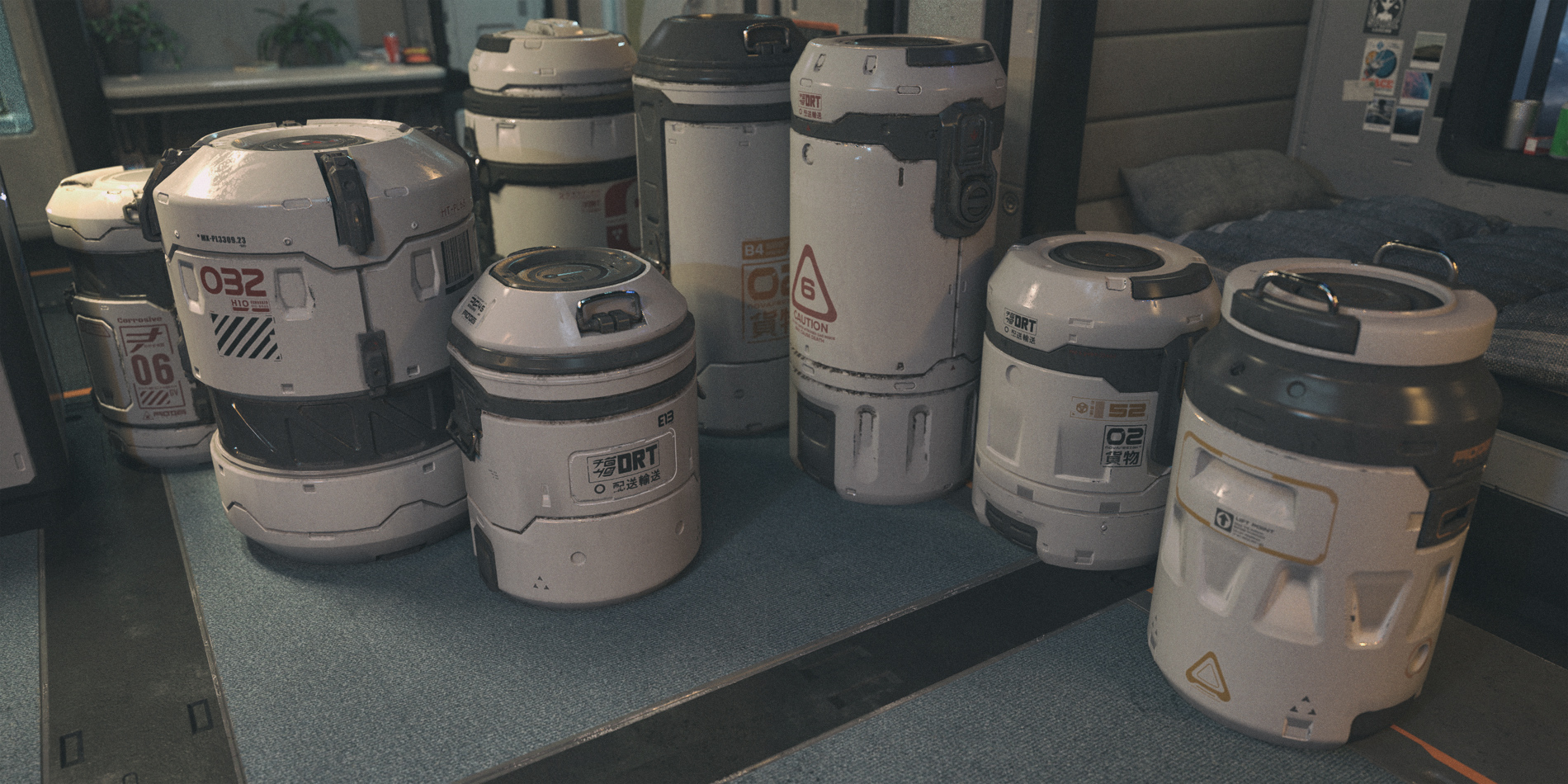 Sci-Fi Props: Crates And Containers Bundle | Daz 3D