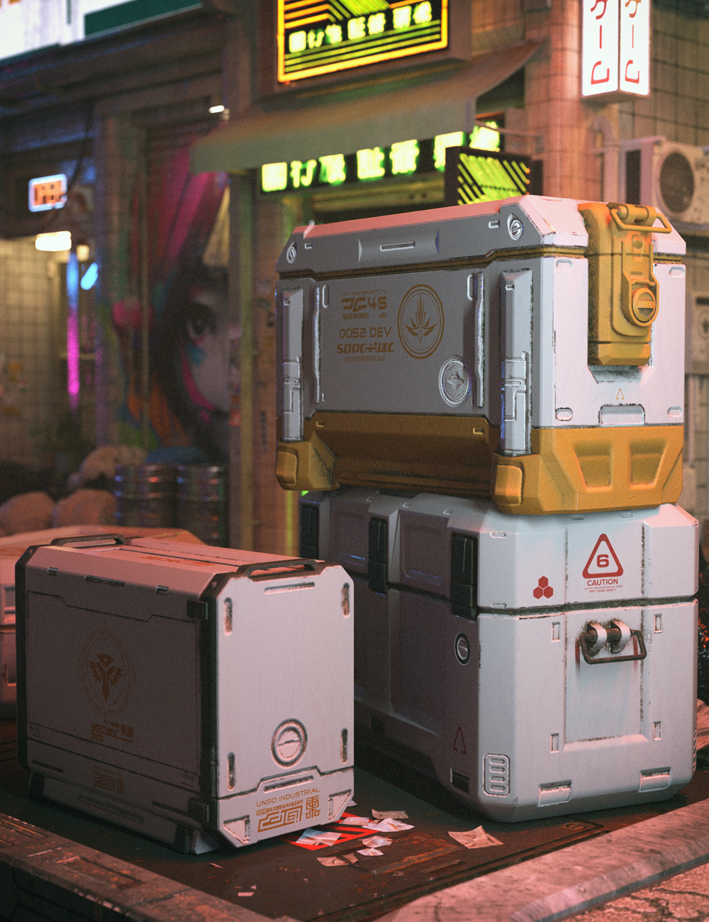 Sci-Fi Props: Crates And Containers Bundle | Daz 3D