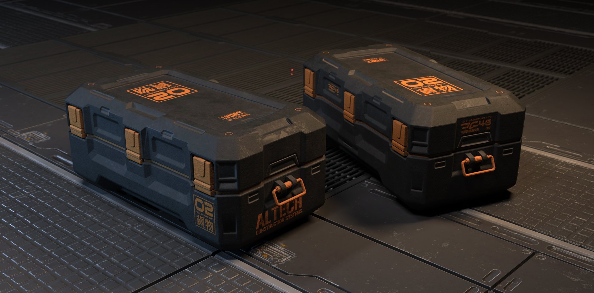 Sci-Fi Props: Crates And Containers Bundle | Daz 3D