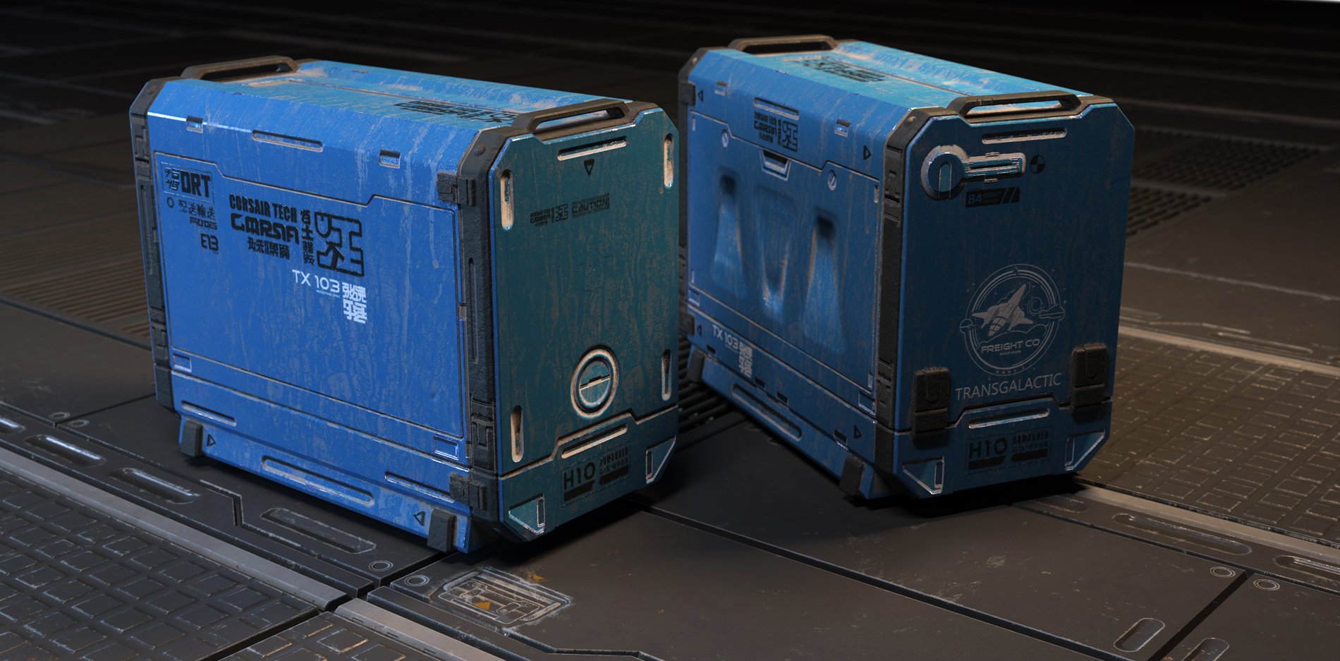 Sci-Fi Props: Crates And Containers Bundle | Daz 3D