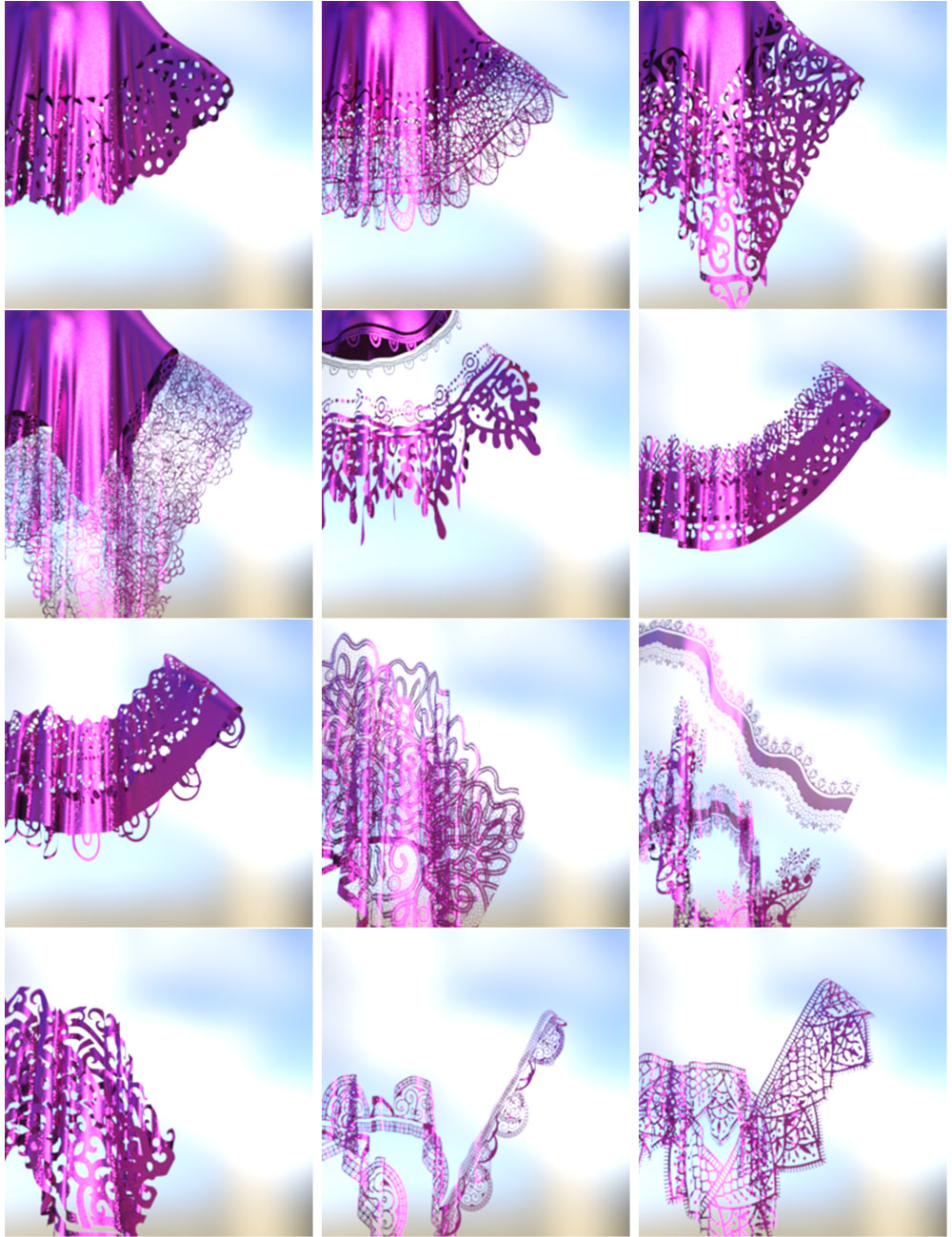 GNBD Lace and Embroidery Brushes, Shapes and dForce Props | Daz 3D