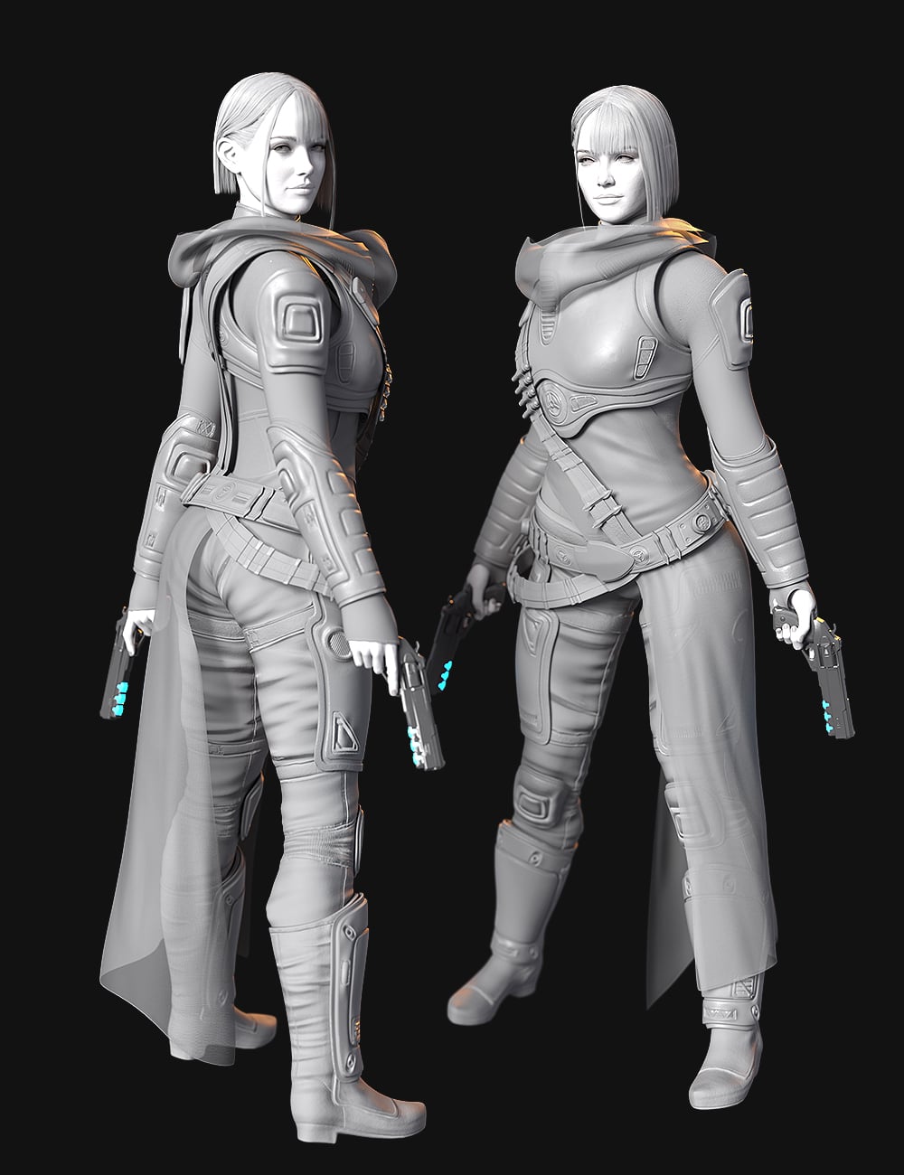 Brenn Sci Fi Bundle for Genesis 9 and 8.1 Females | Daz 3D