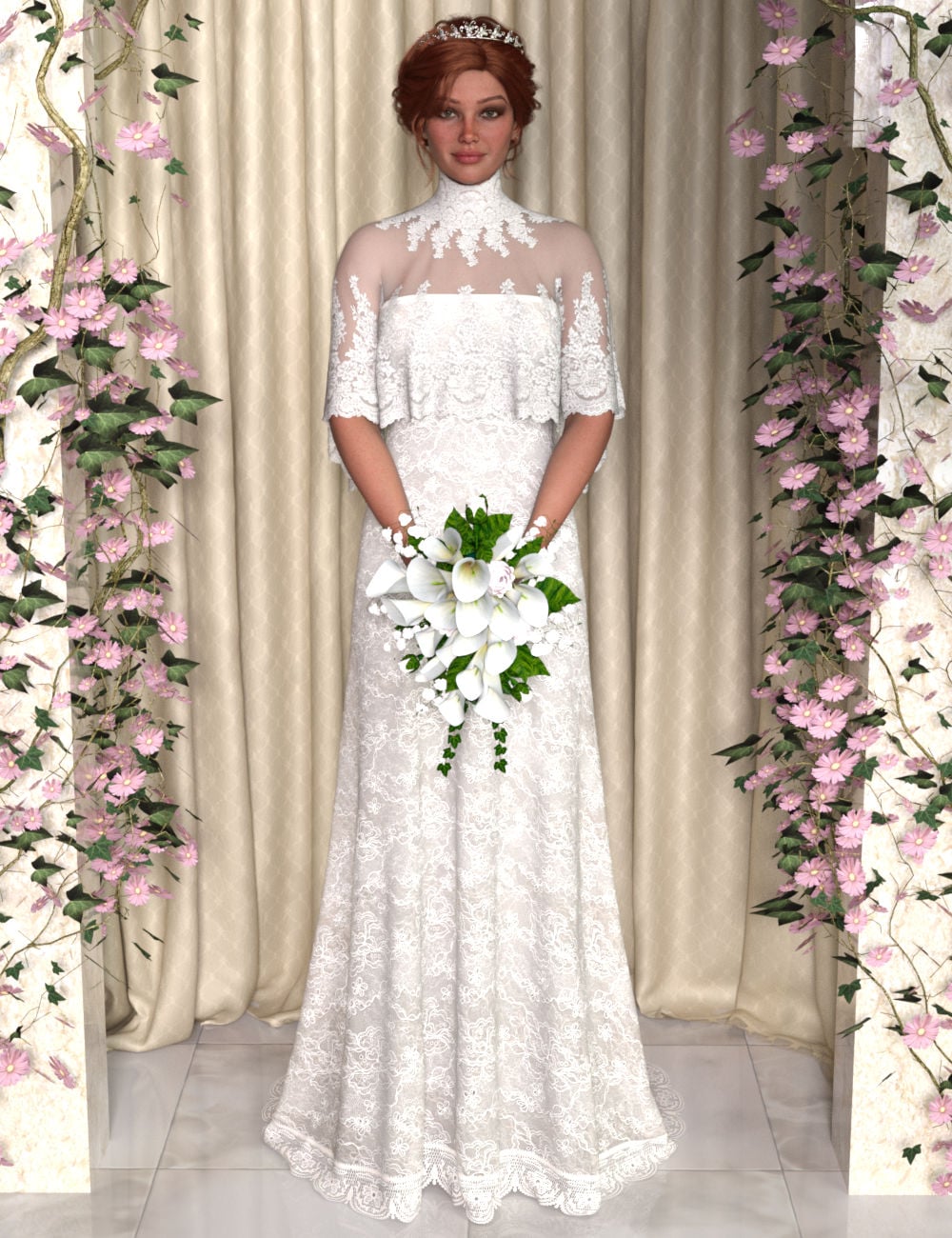 dForce Sofia Wedding Gown for Genesis 9 | Daz 3D
