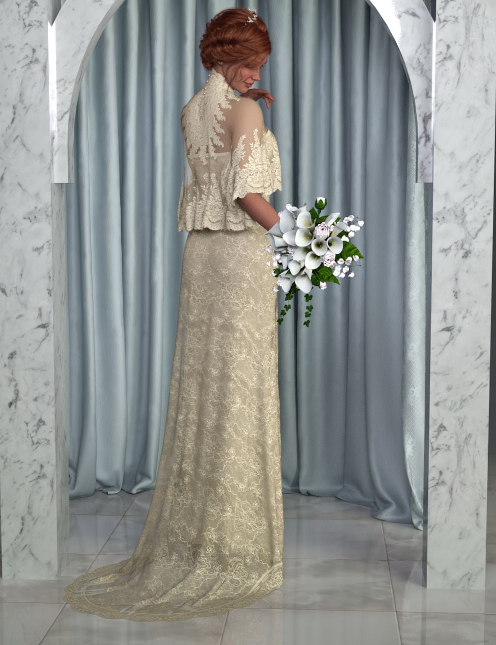 dForce Sofia Wedding Gown for Genesis 9 | Daz 3D