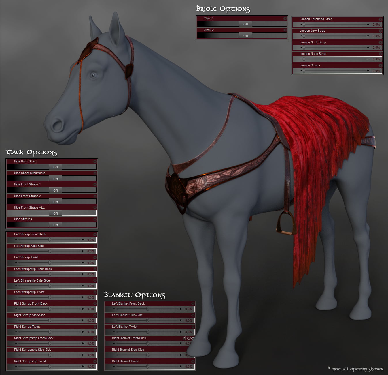 Pegasus Tack for the Daz Horse 3 | Daz 3D