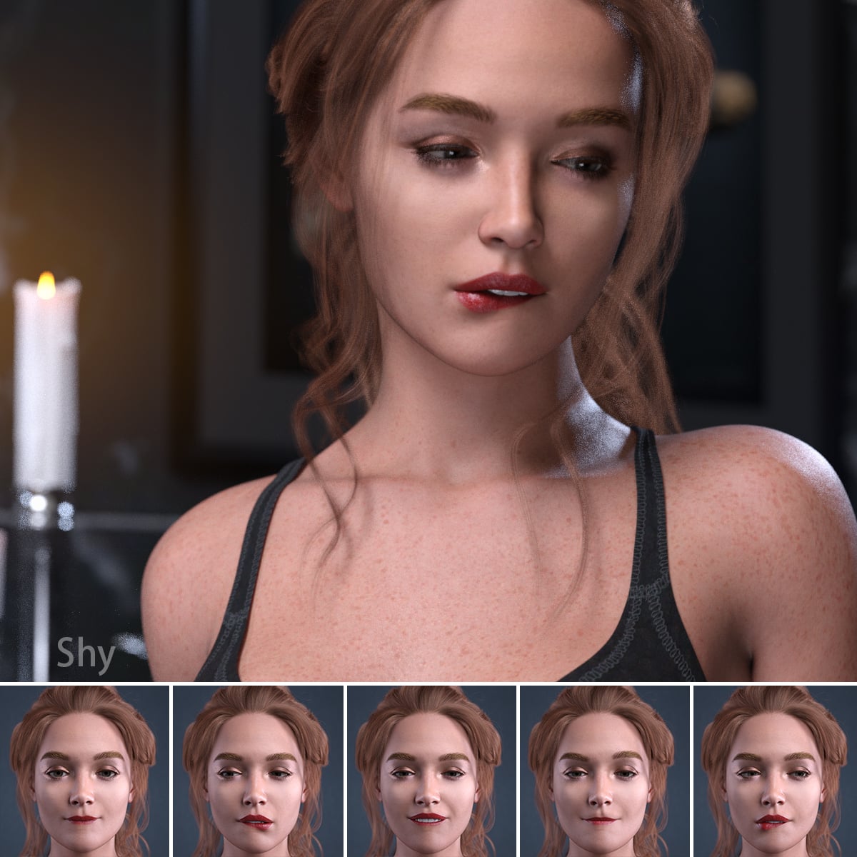 Subtle and Everyday Expressions For Victoria 9 | Daz 3D
